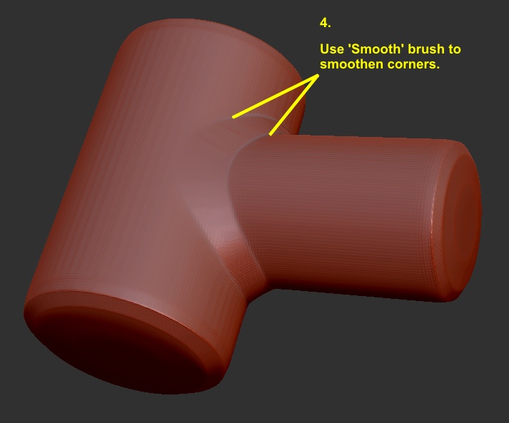 Merging / Fillet 2 Subtools - ZBrushCentral