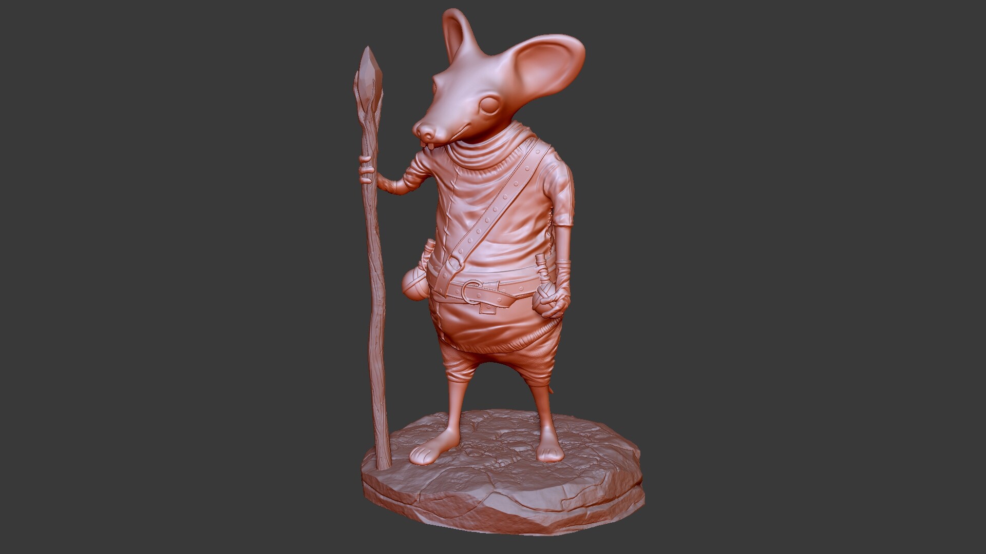 Rat Character for 3D Print - ZBrushCentral