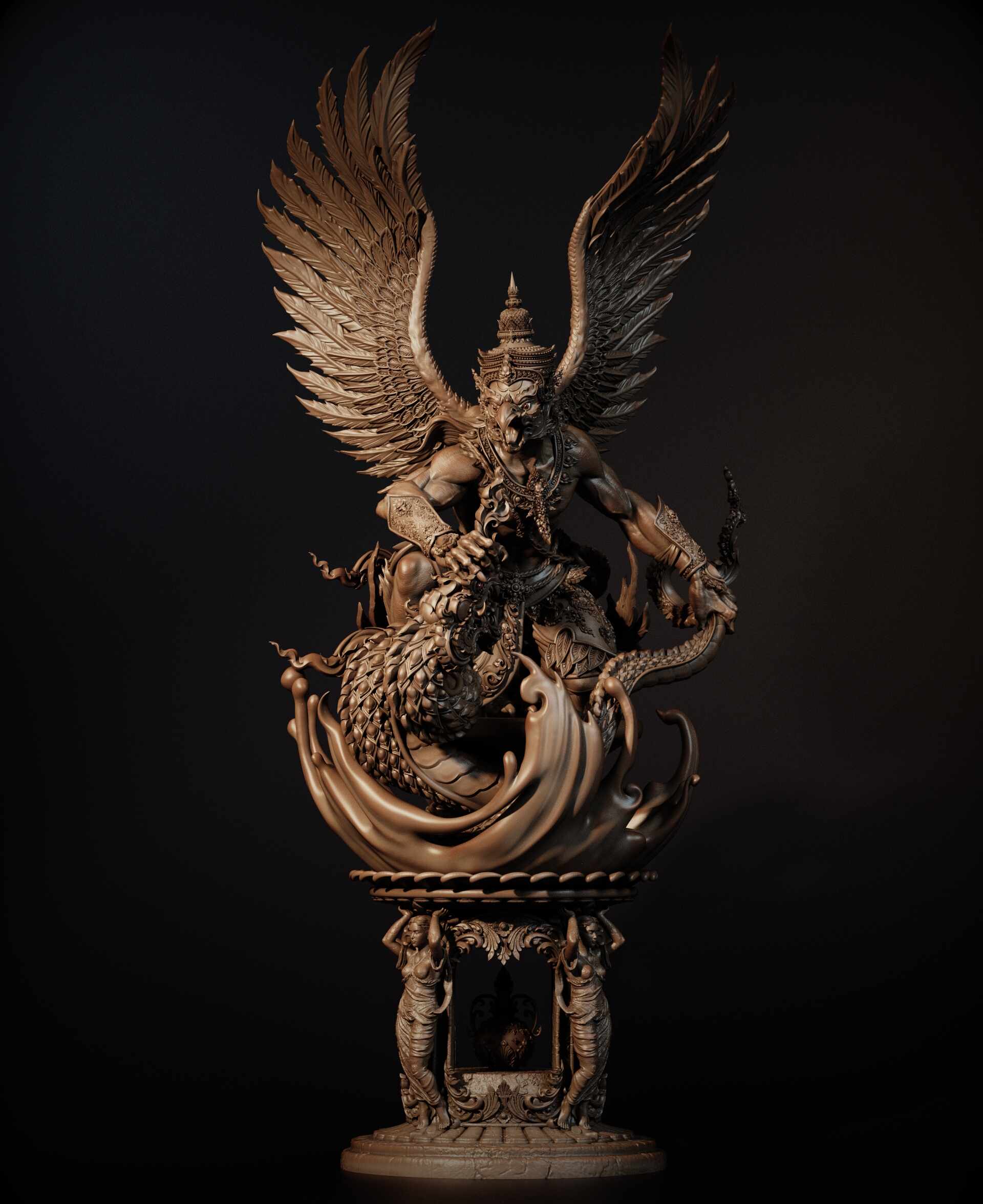 The Battle of Garuda and Naga - ZBrushCentral