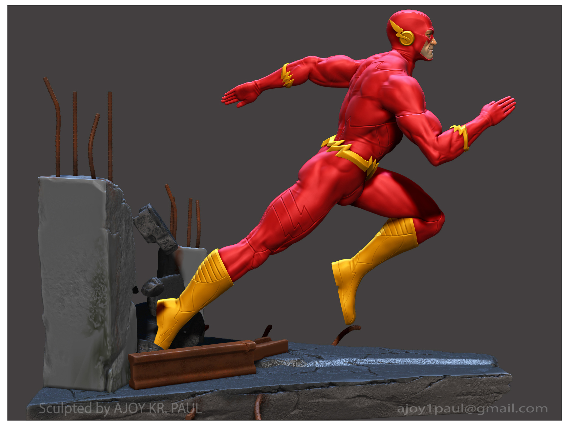 FLASH statue sculpt - ZBrushCentral