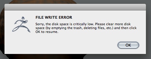 File Write Error Zbrush R5 - ZBrushCentral