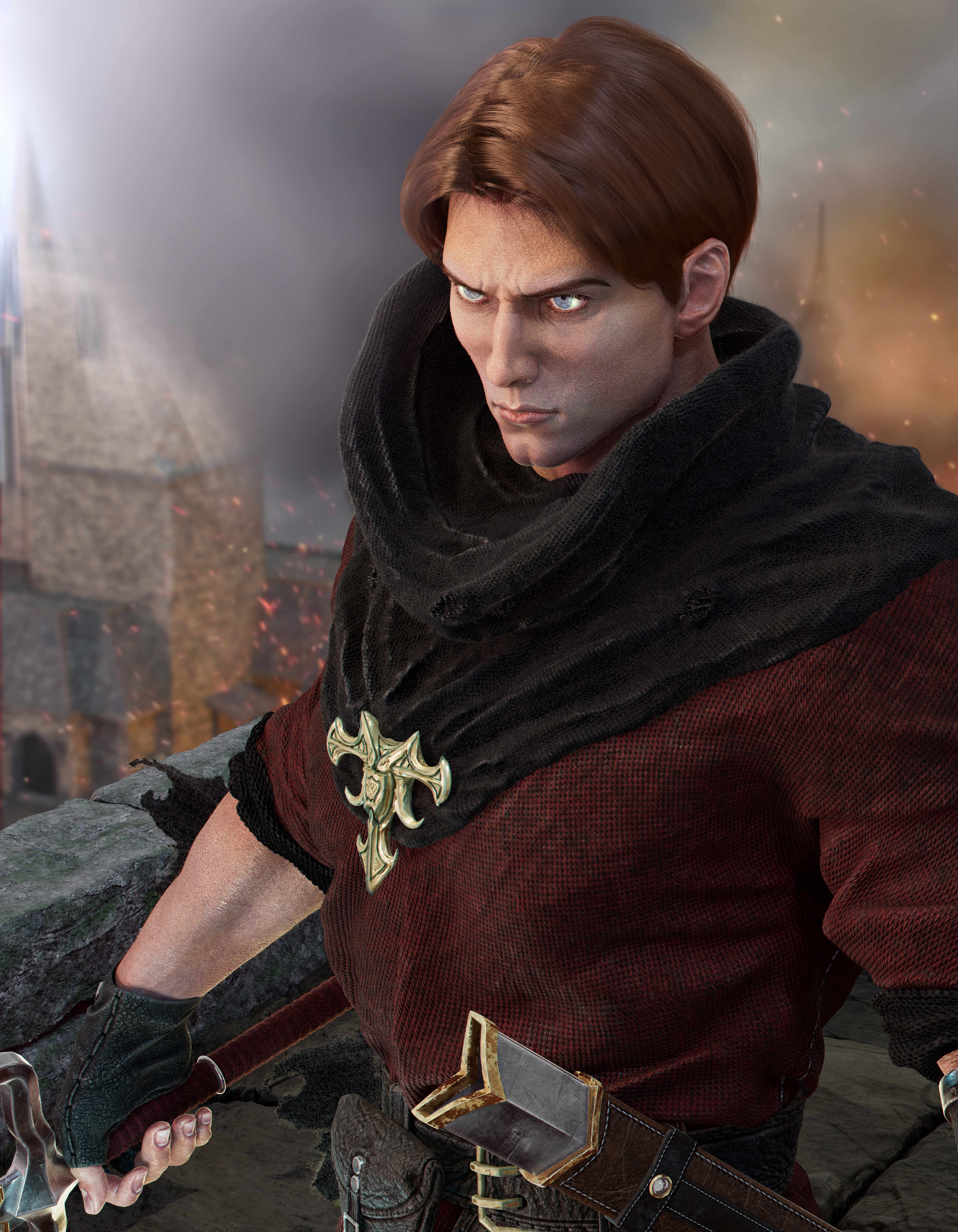 Red swordman - ZBrushCentral