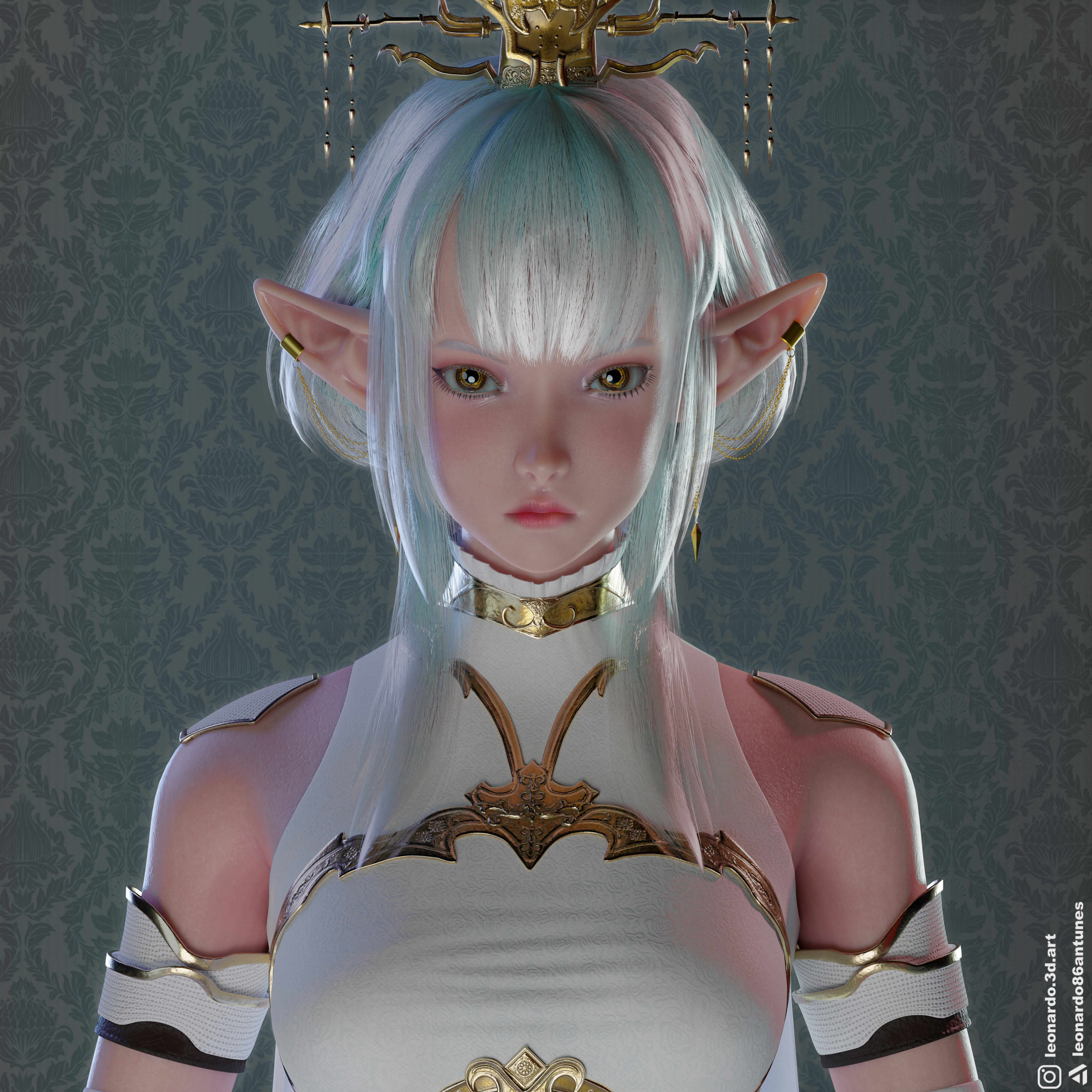 Elf Summoner - FFXIV fanart - ZBrushCentral