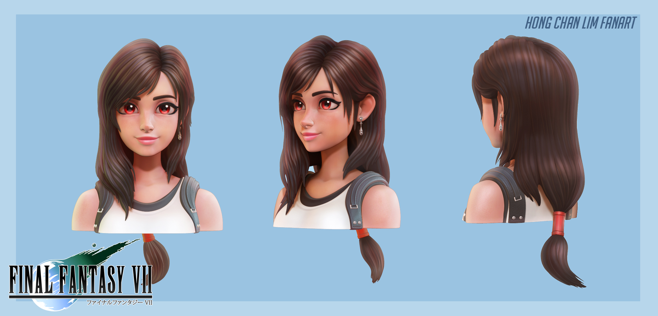 Cloud and Tifa From Final Fantasy 7(fan art) - ZBrushCentral
