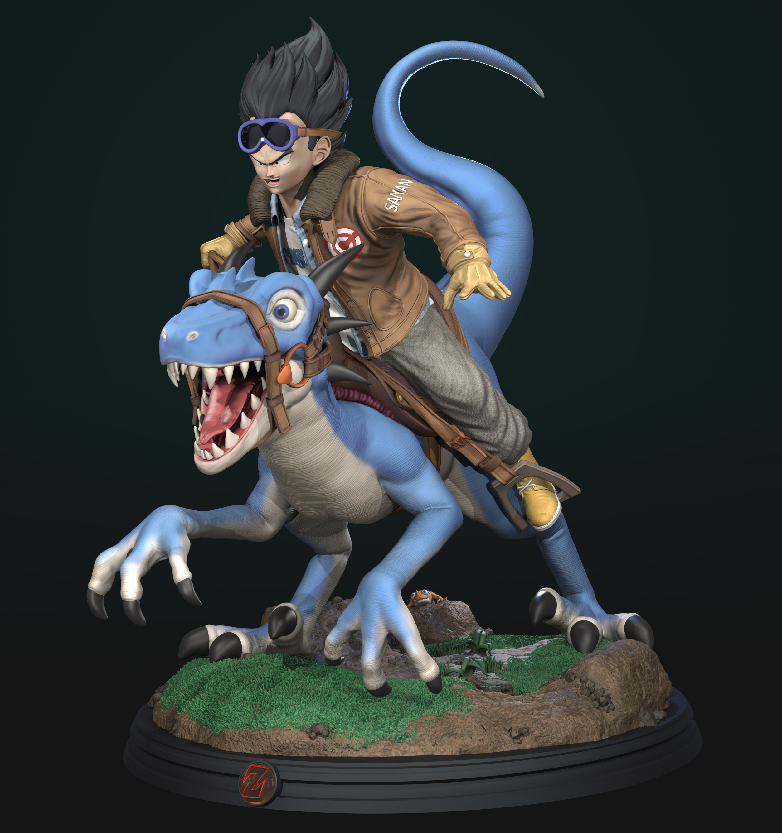 Vegeta on dino-FanArt - ZBrushCentral