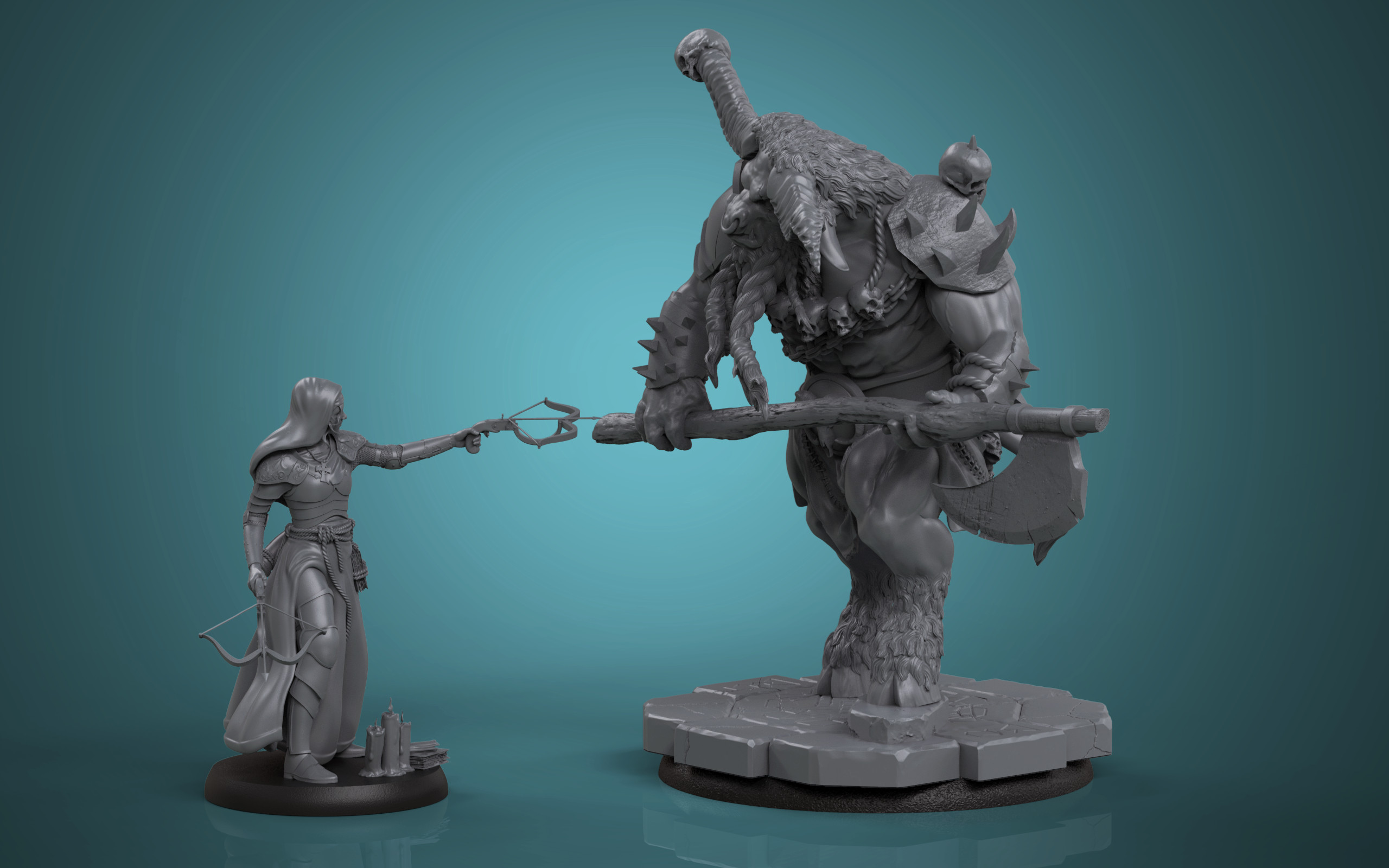 Minotaur Miniature - ZBrushCentral