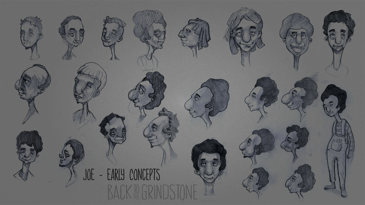 Characters for the animated shortfilm "Back to the Grindstone ...