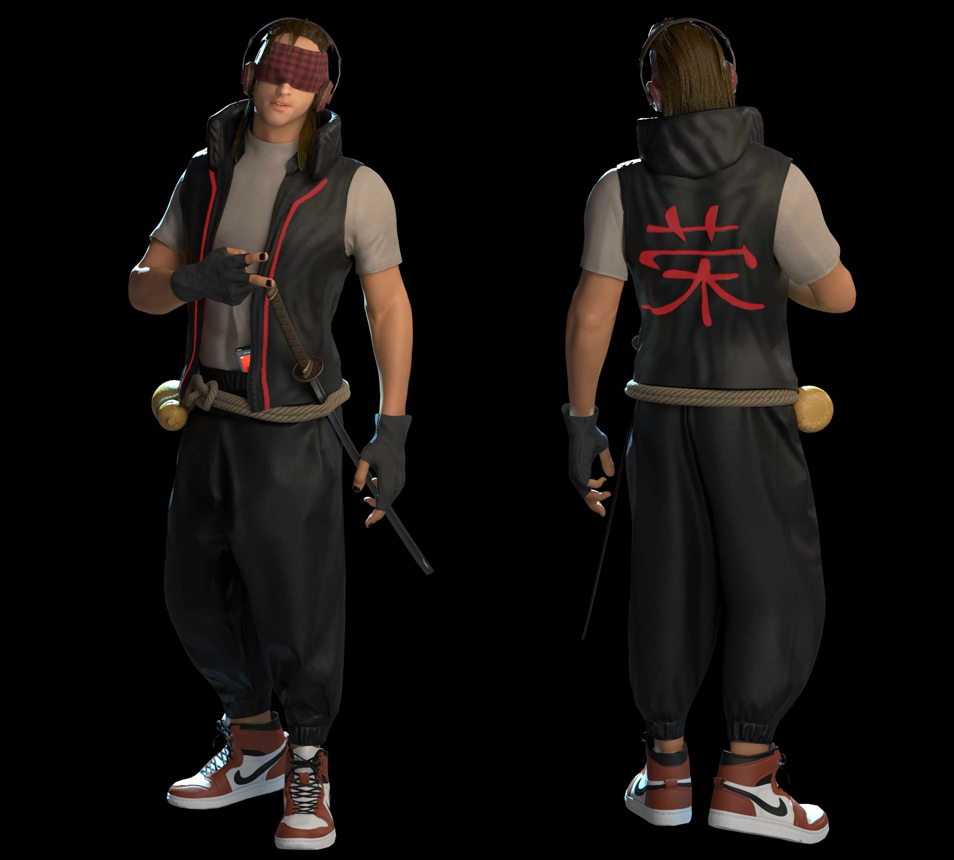 Hiro neo-samurai (Real time character) - ZBrushCentral