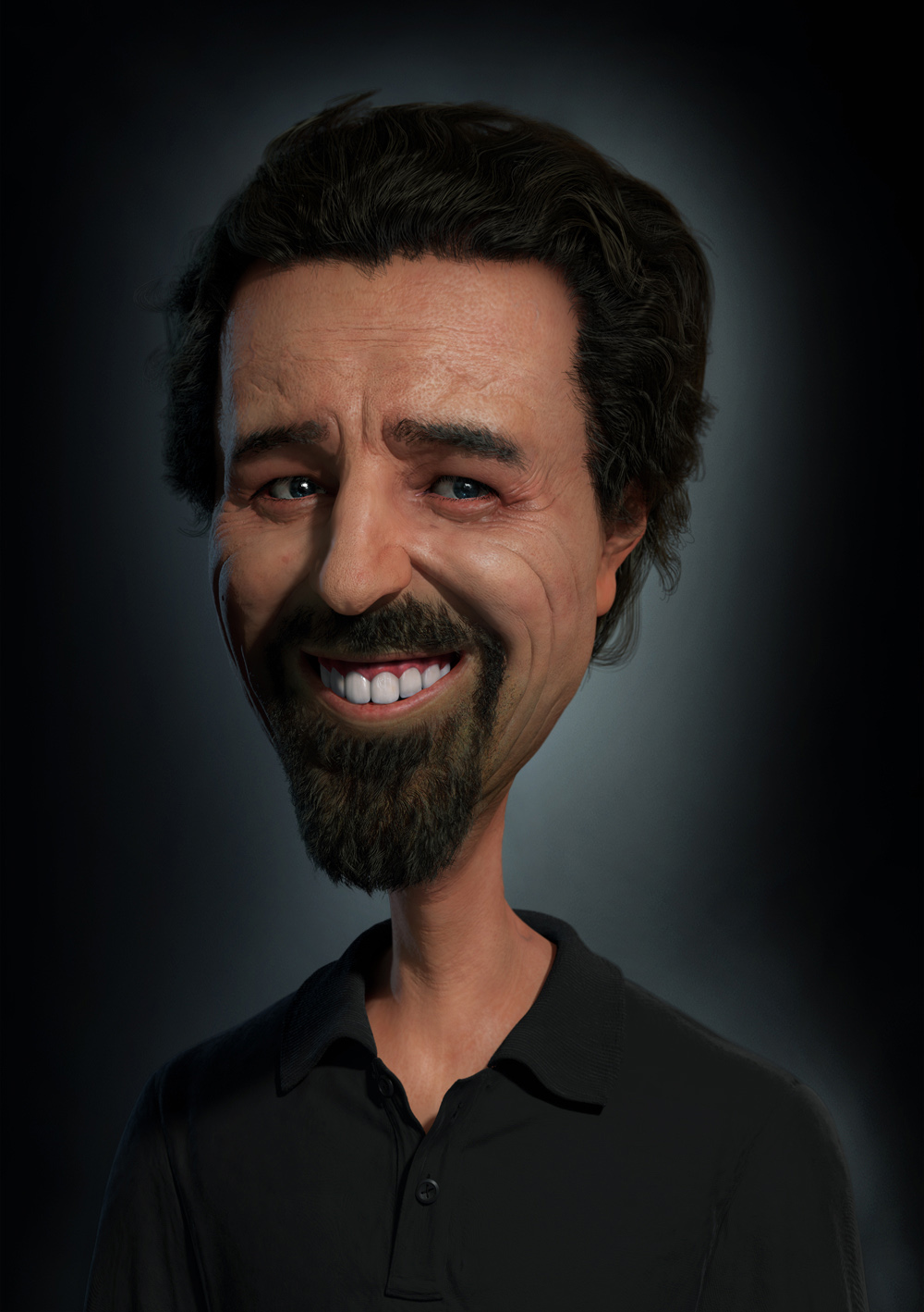 Cartoon portrait-smiling - ZBrushCentral