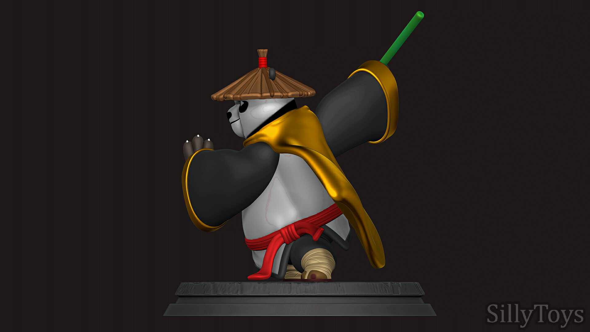 Po The Legendary Warrior 3D print model - ZBrushCentral