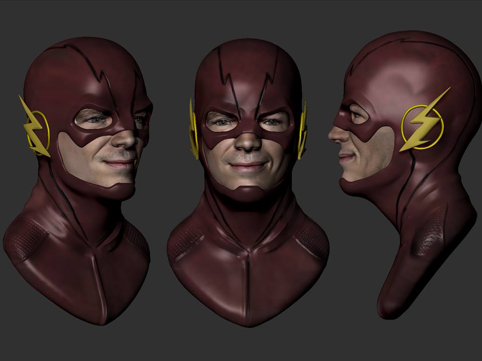The Flash - Likeness Bust - ZBrushCentral
