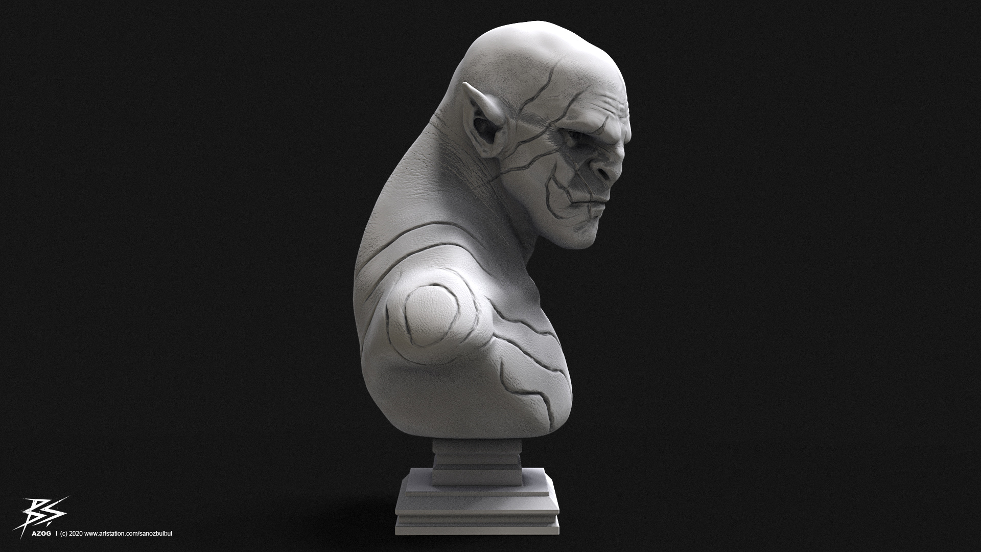Azog Bust - ZBrushCentral