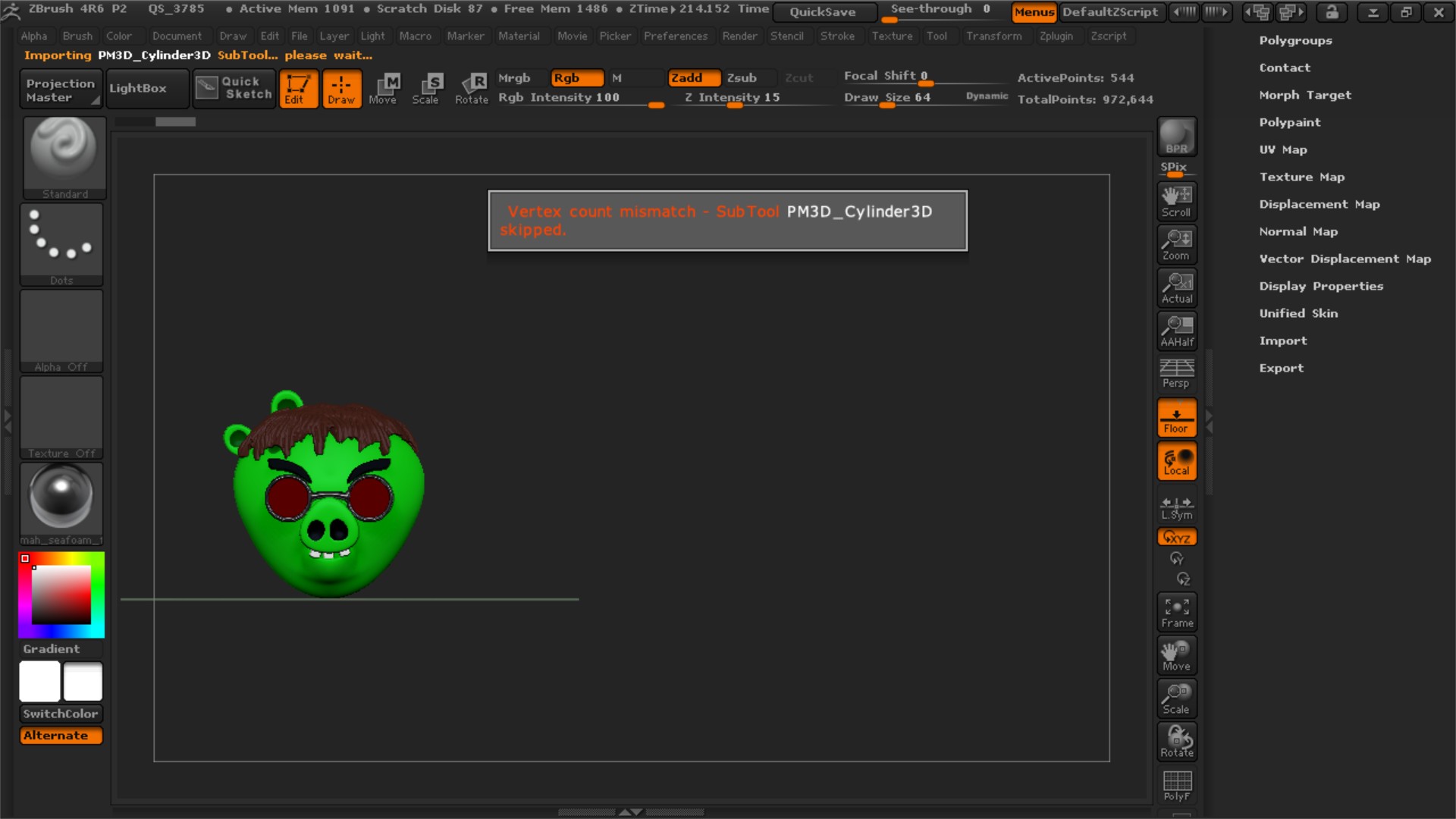 transpose master problem - ZBrushCentral
