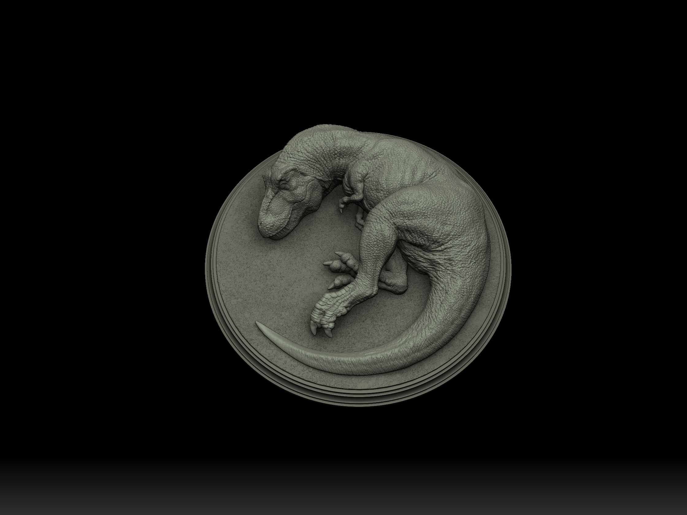 Sleeping T-rex - ZBrushCentral