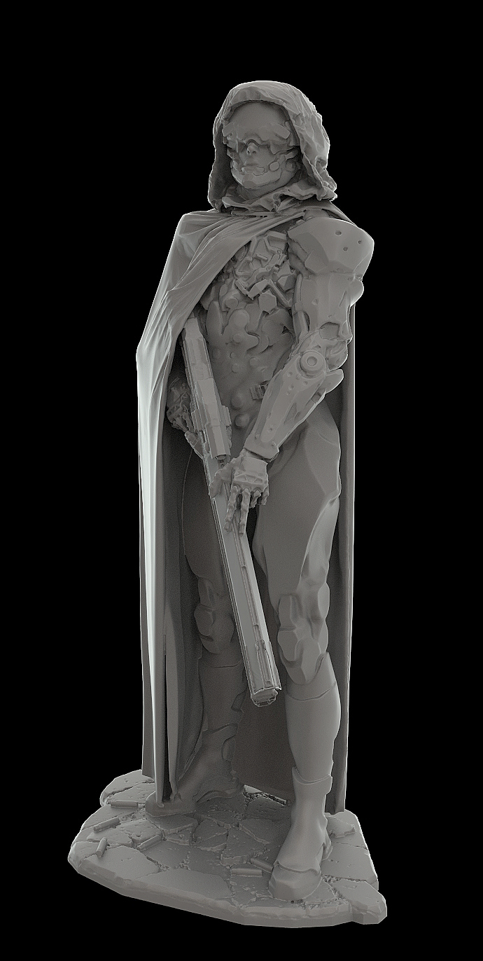 Exo chick - personal project - ZBrushCentral