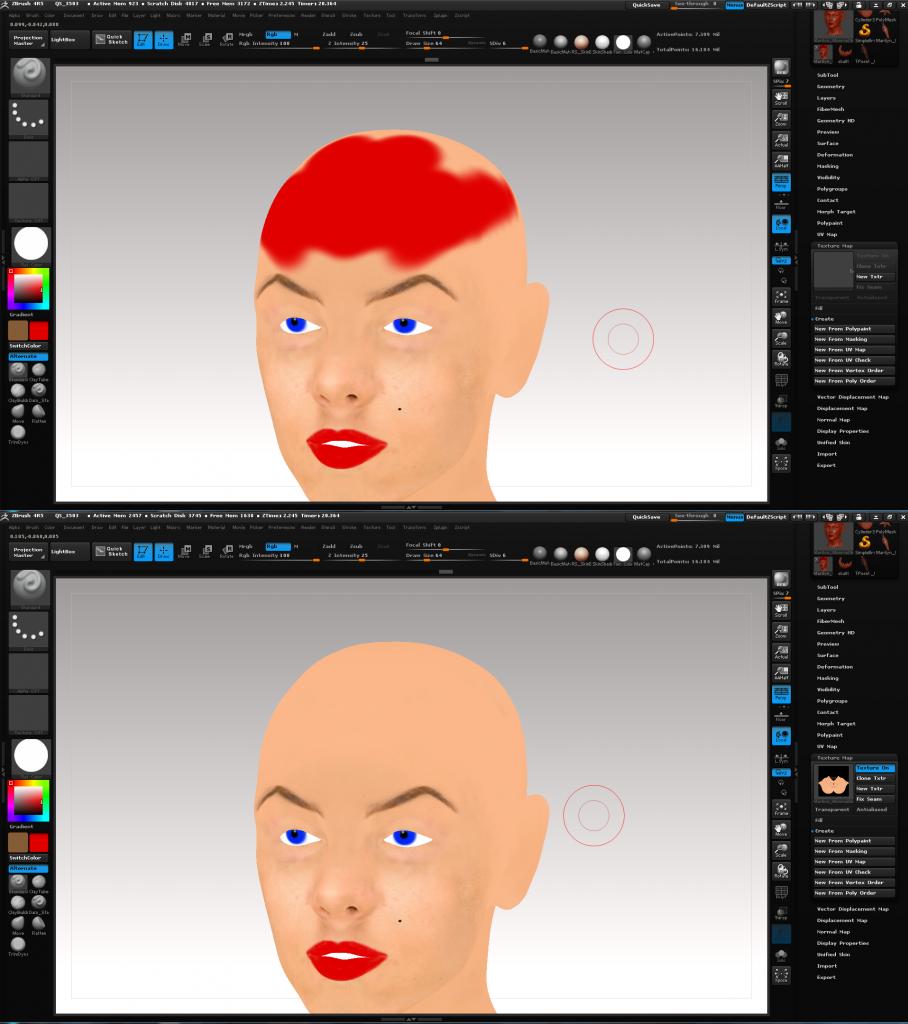 Polypainting problem - ZBrushCentral