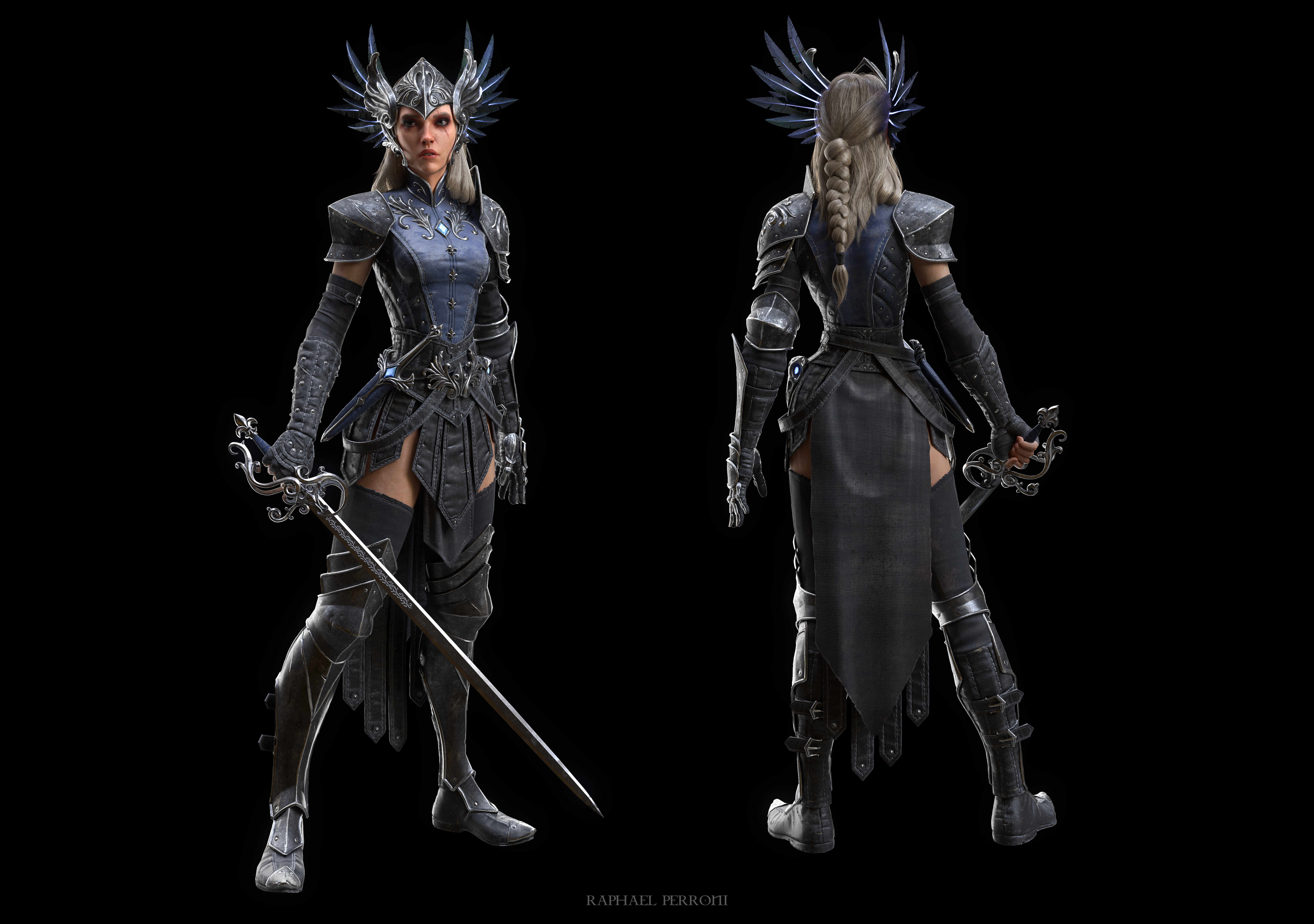 Brünhild, the Mighty Raven (realtime character) - ZBrushCentral