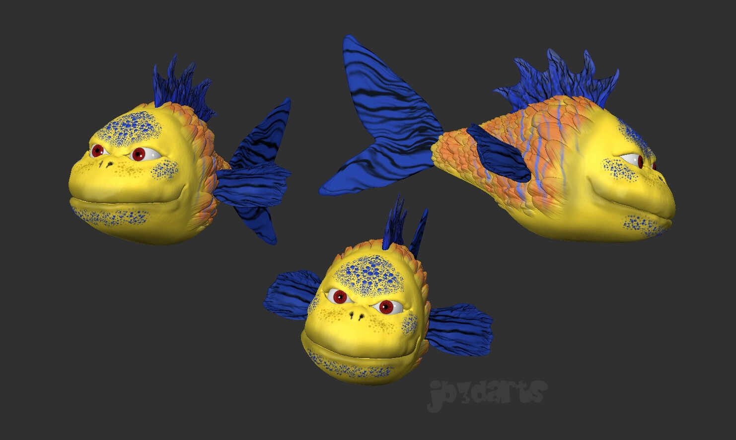 Grumpy Fish - ZBrushCentral