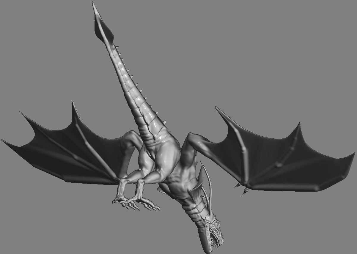 first serious model-Dragon - ZBrushCentral