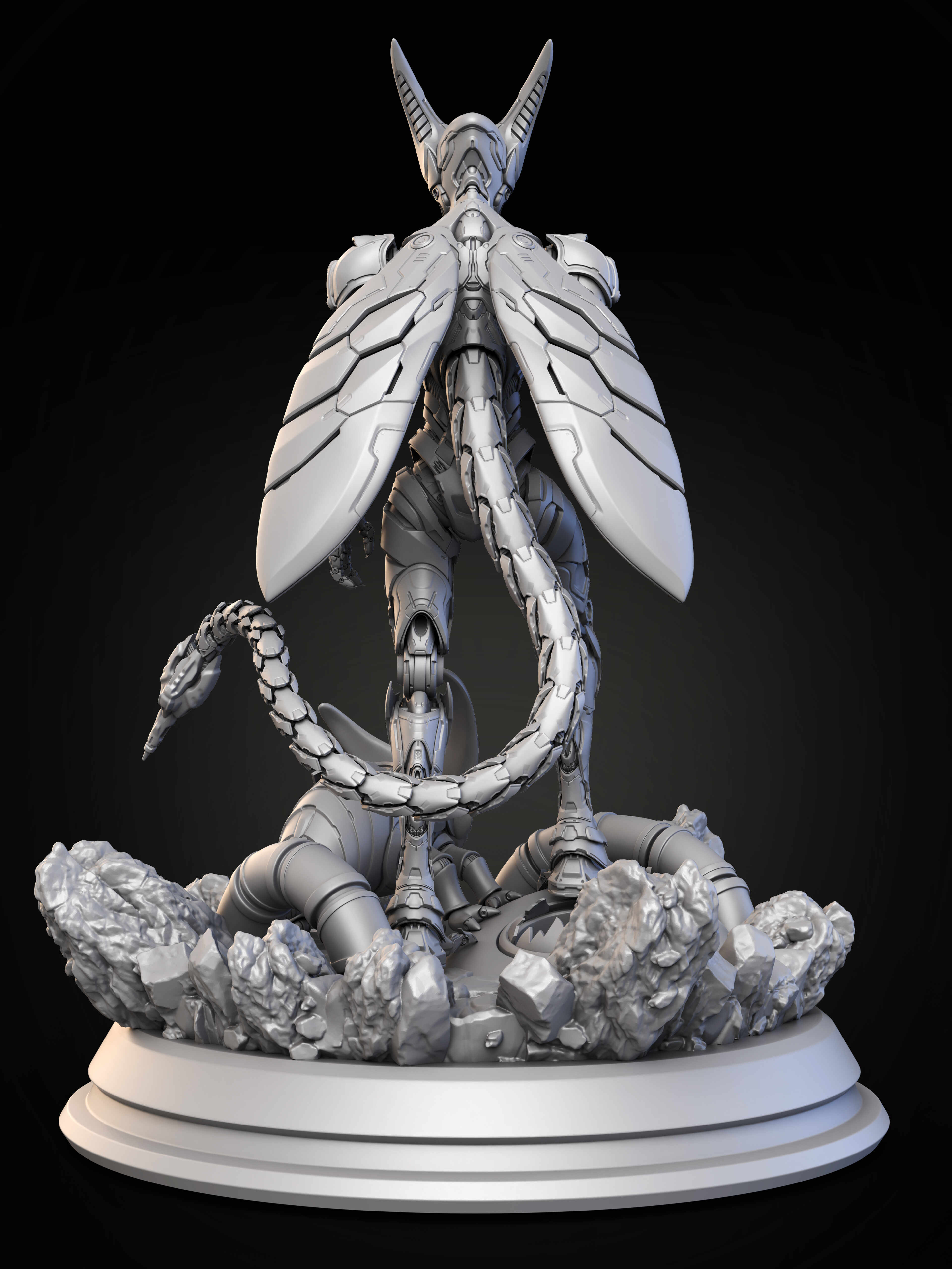 Dragon ball Imperfect Mecha Cell - ZBrushCentral