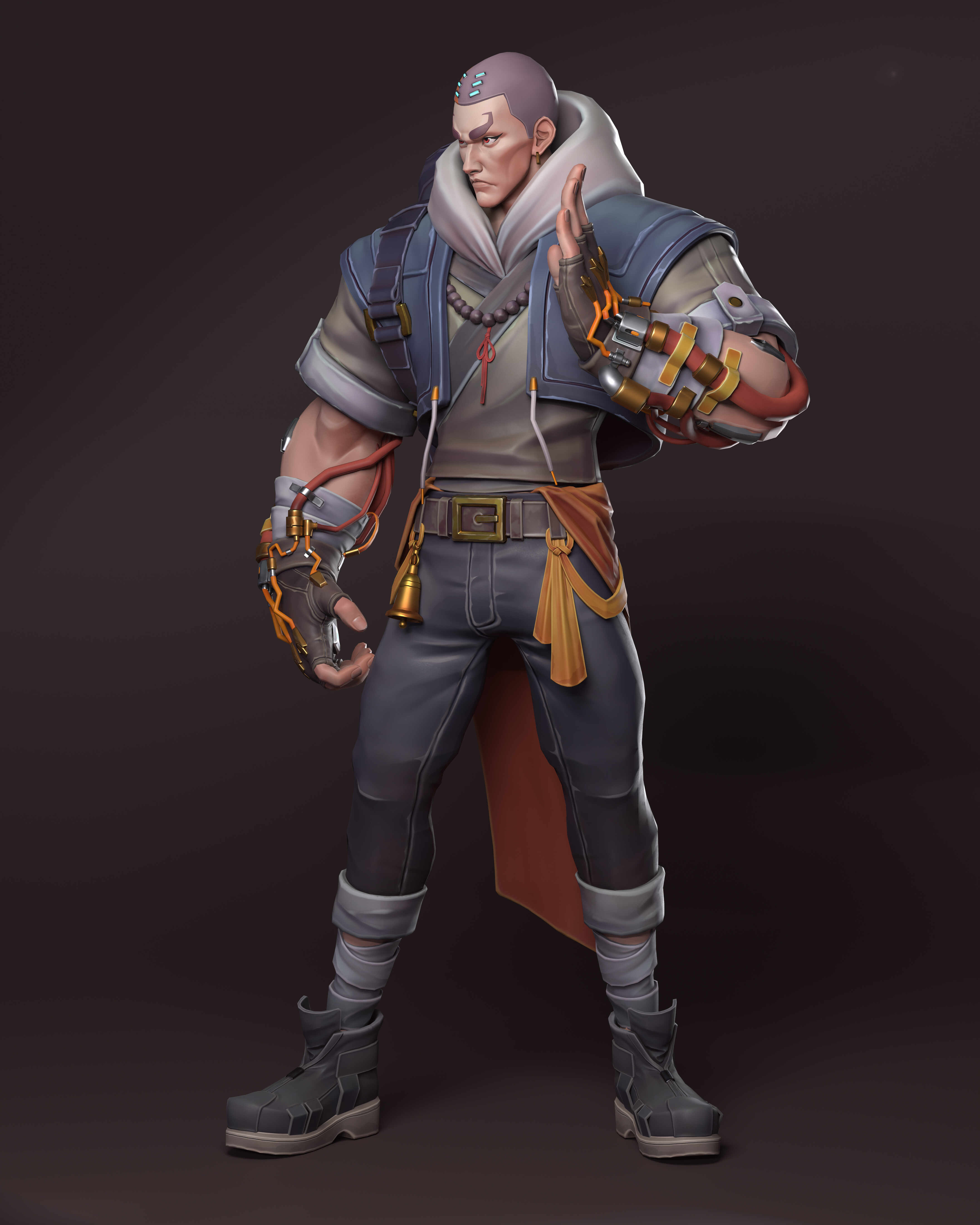 Stylized character - Cybermonk - ZBrushCentral