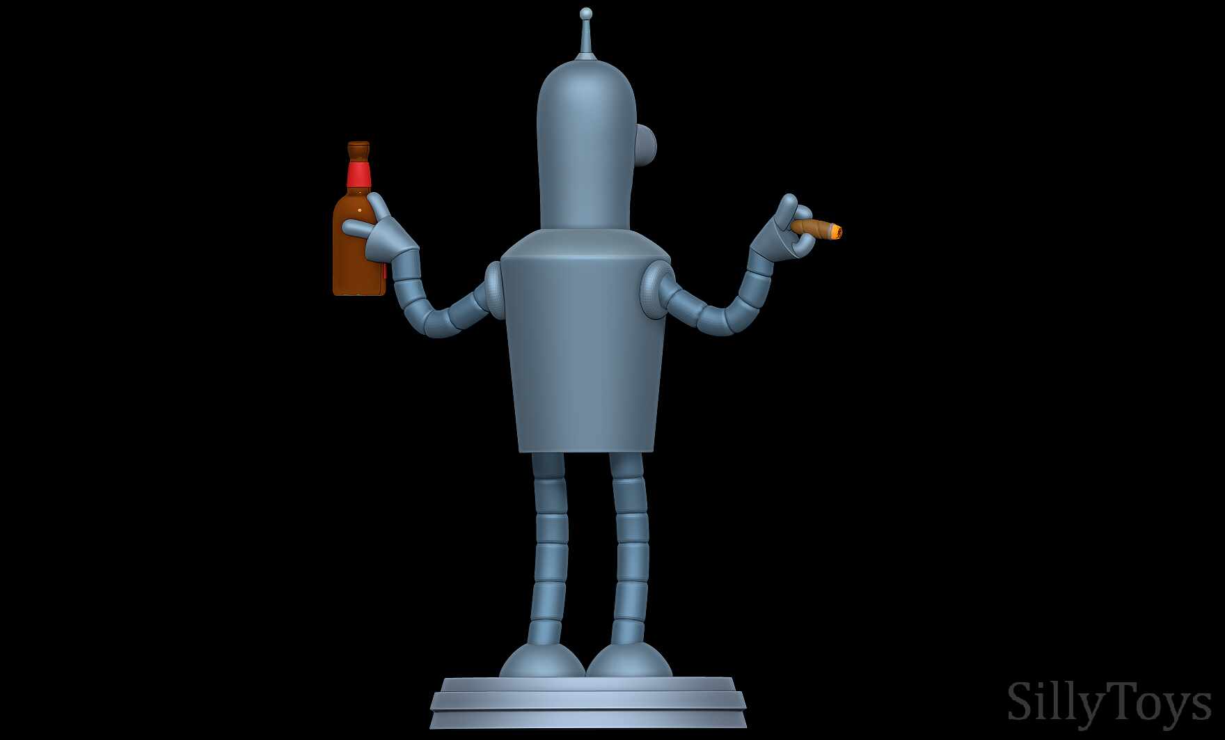 Bender Bending Rodríguez - Futurama 3D print model - ZBrushCentral