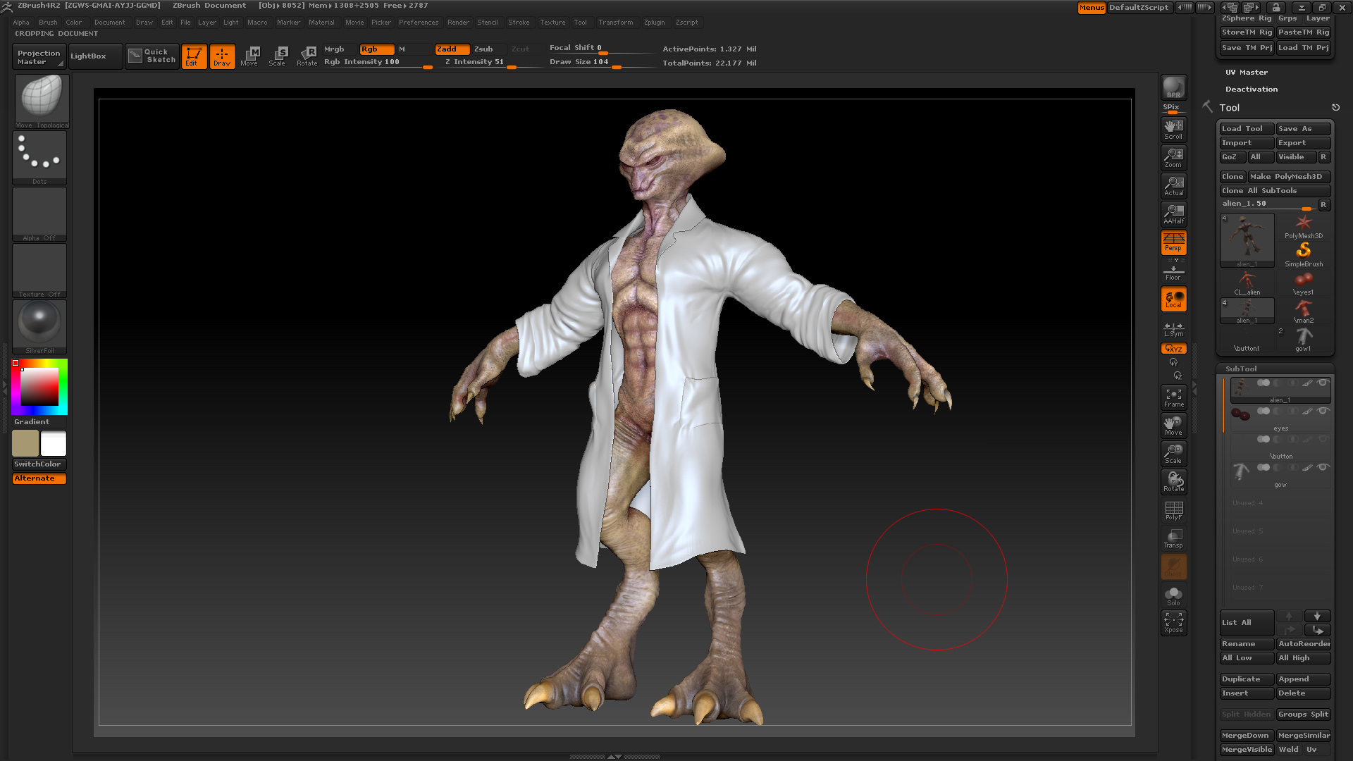 Alien - first sculpts - ZBrushCentral
