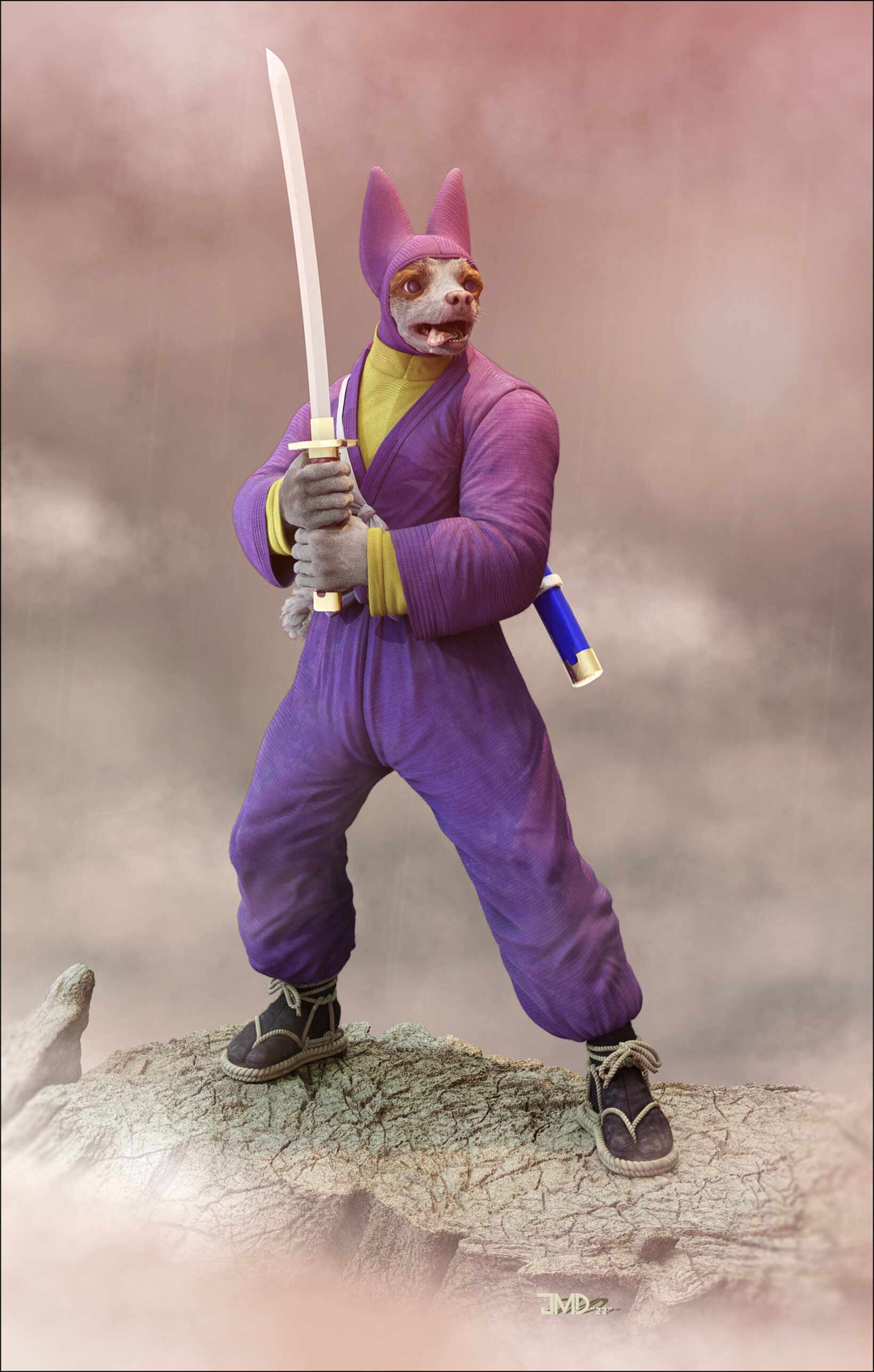 Shu-part of the pilaf gang-from dragon ball series - ZBrushCentral