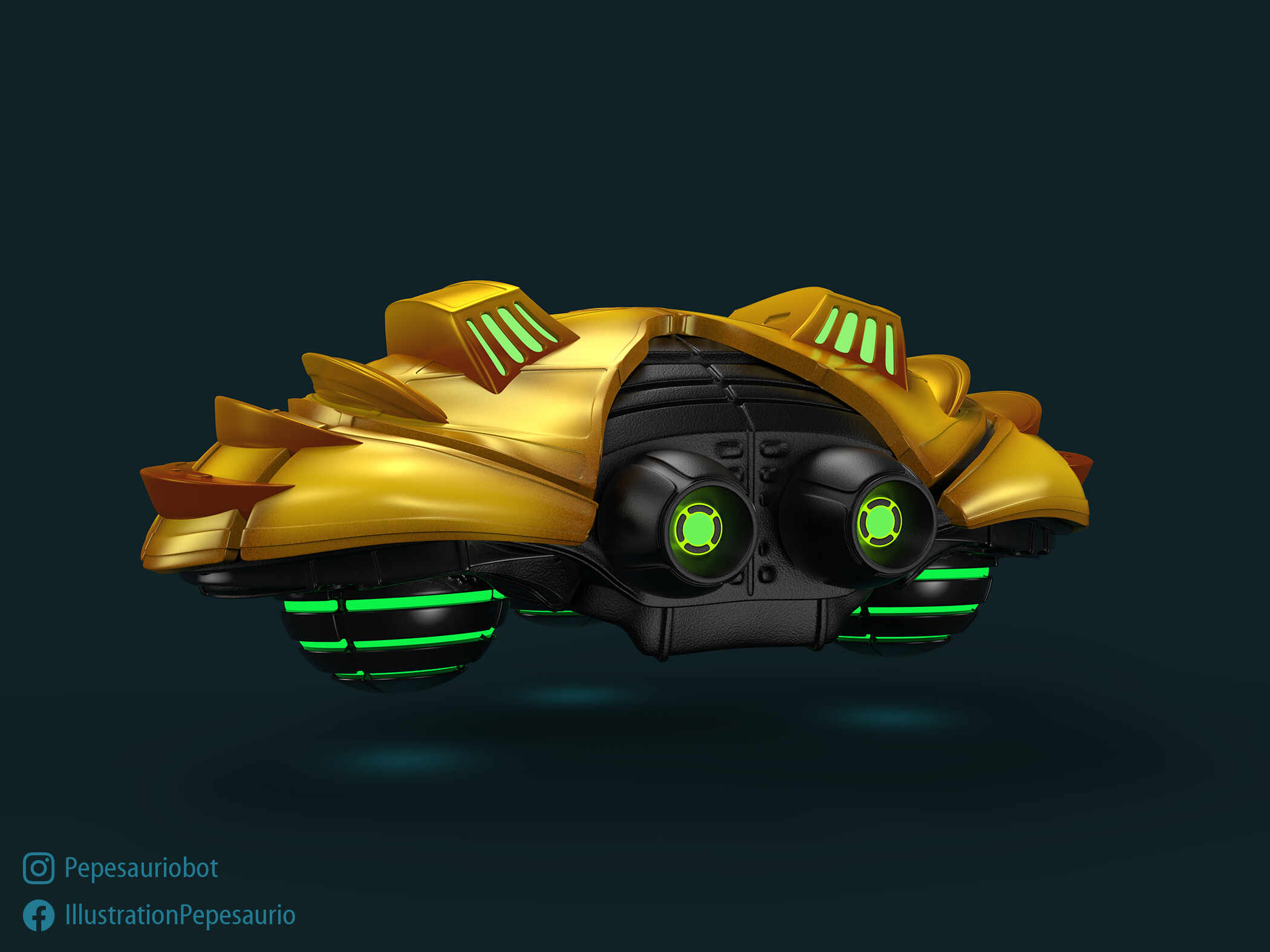 Samus Aran's Gunship - ZBrushCentral