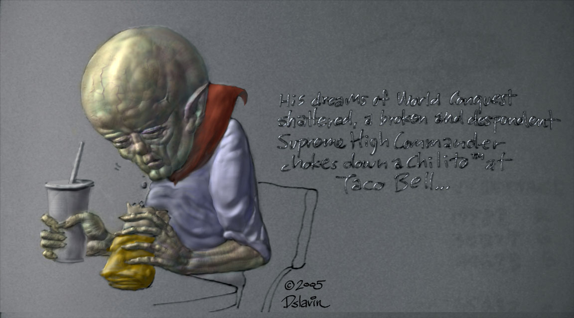 2d fast food alien - ZBrushCentral