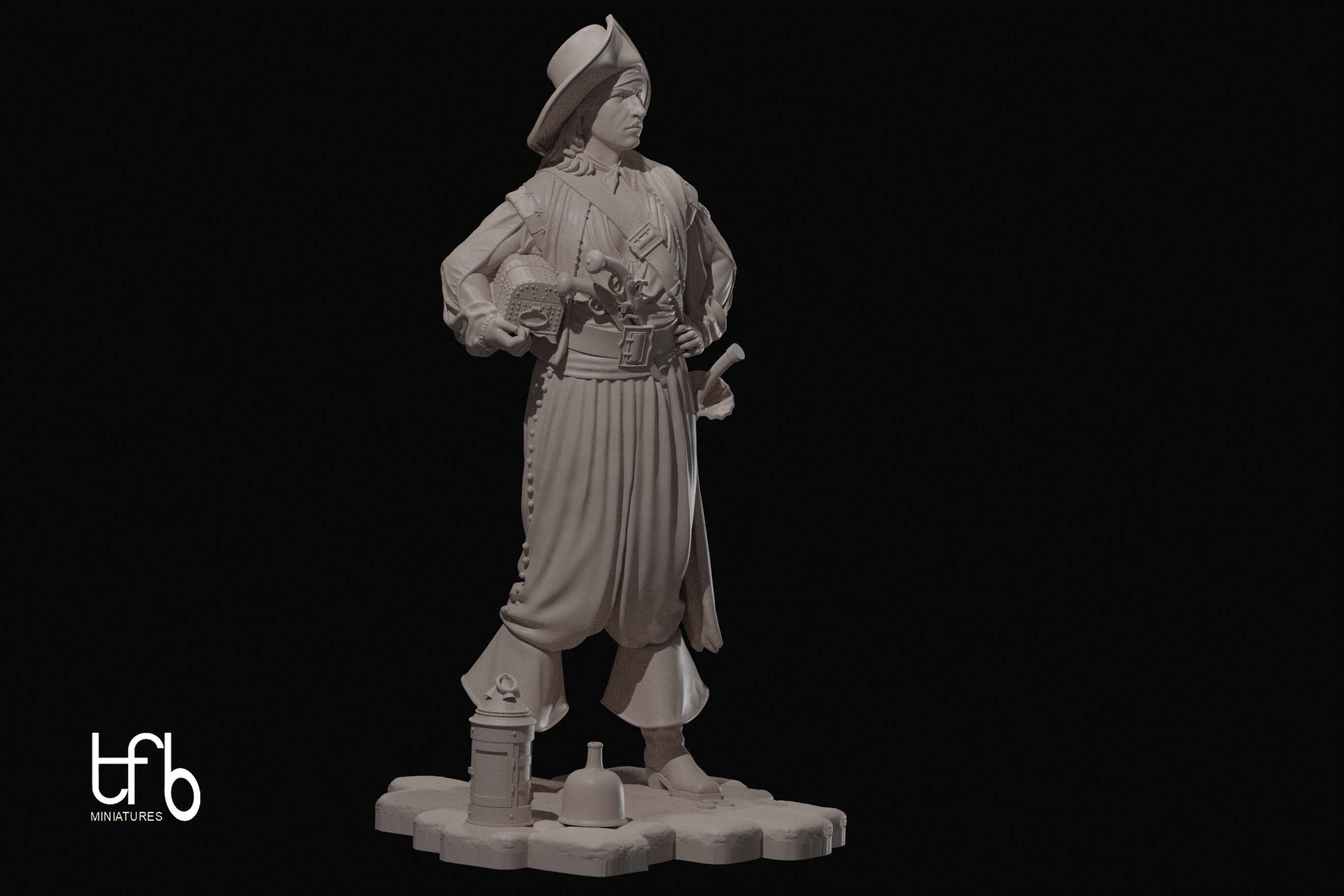 Pirate of the Spanish Main, 1668. TFB Miniatures - ZBrushCentral