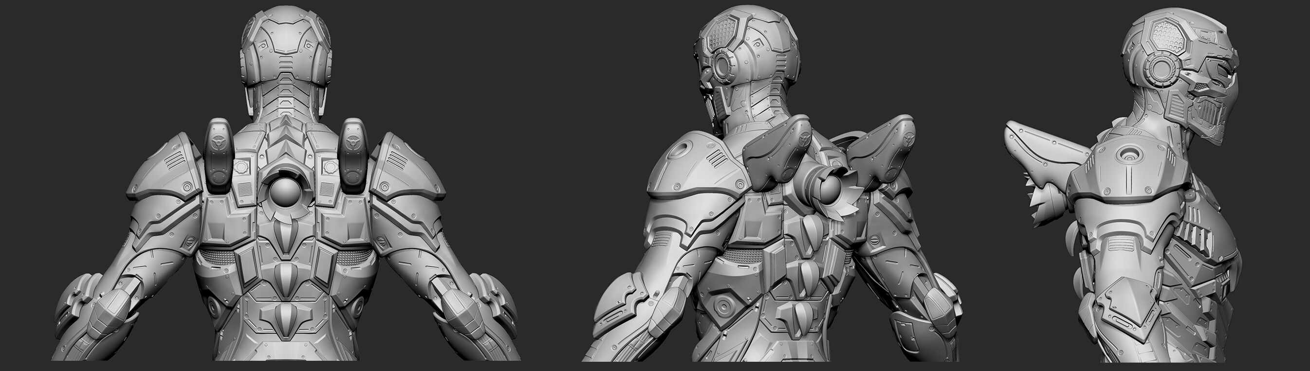 Hard Surdace Robot Sci-fi Cyber - ZBrushCentral