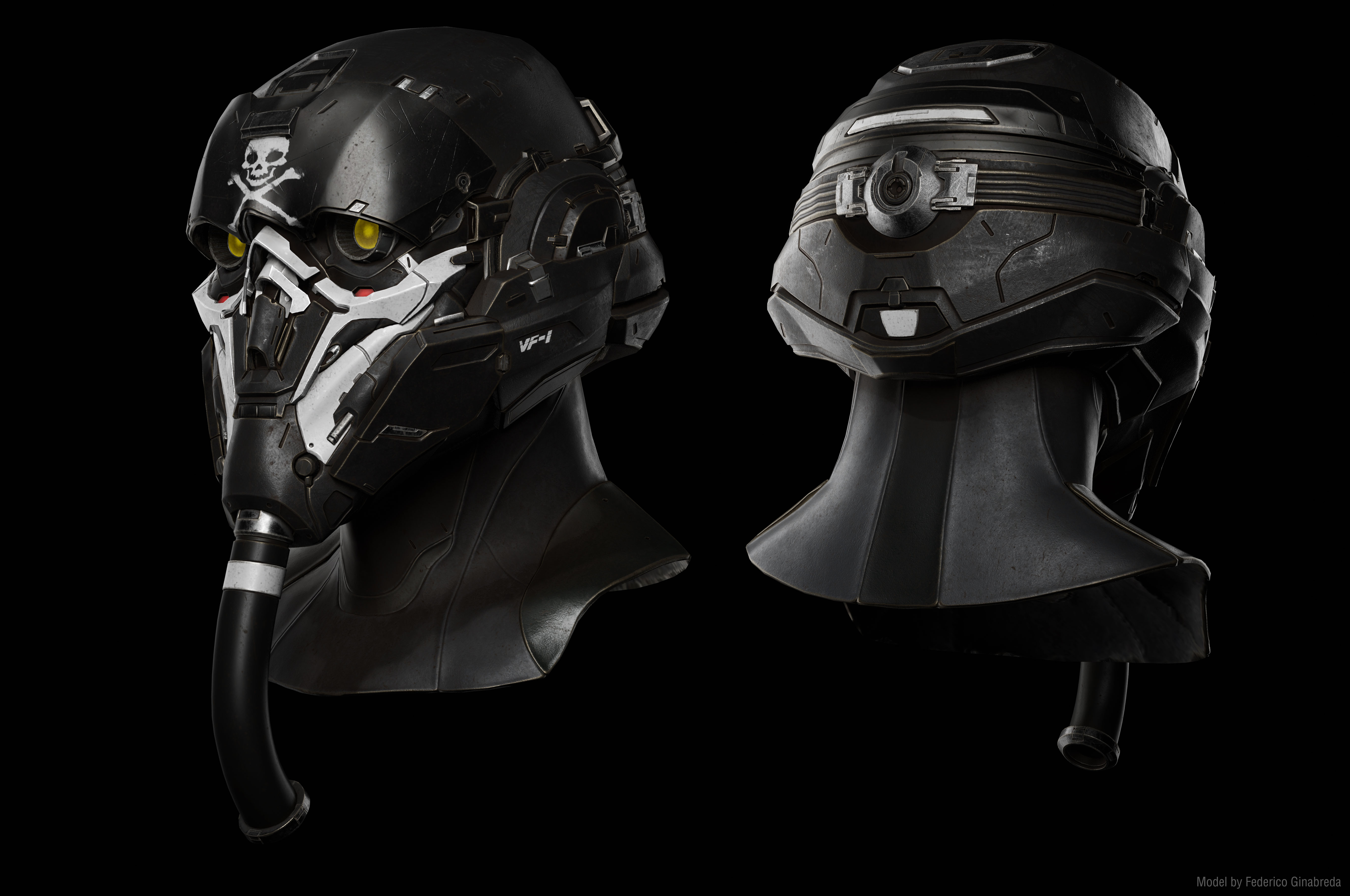 Sci fi Helmet - Skull Squadron - ZBrushCentral