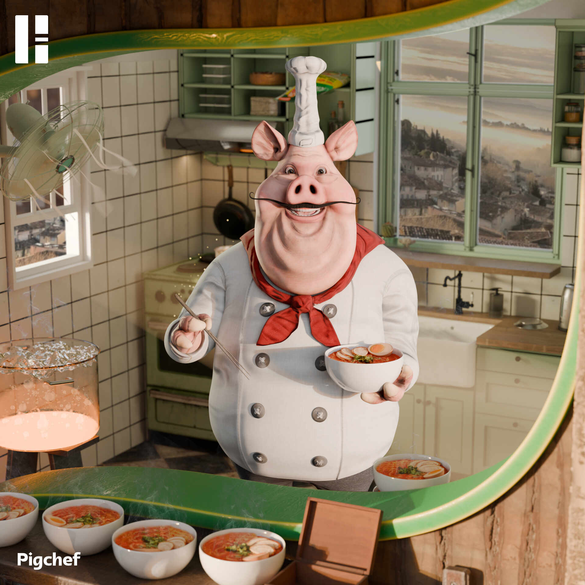 Pig chef - ZBrushCentral
