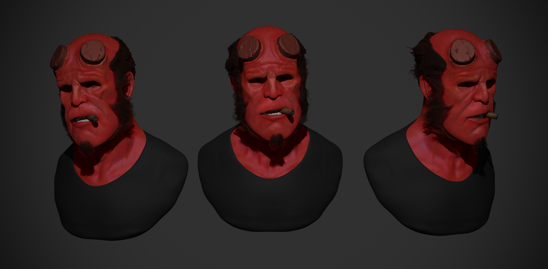 Hellboy Bust, C&C Welcome - ZBrushCentral