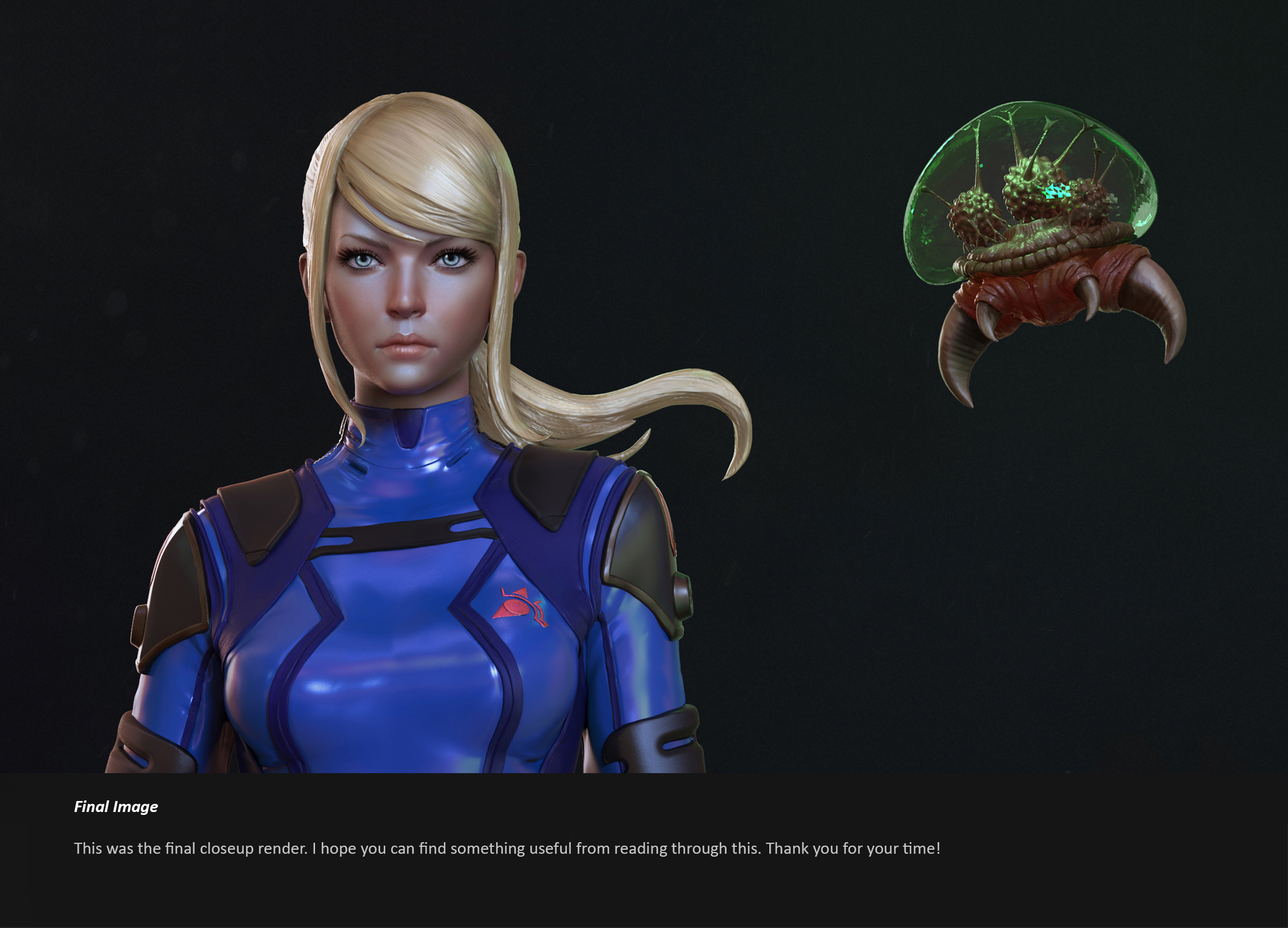 Making of Samus Aran Zero Suit - ZBrushCentral
