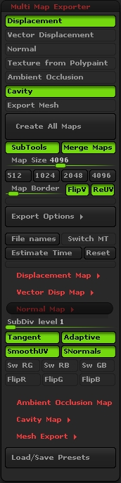 MultiMap Exporter. ZScript error (Solved) - ZBrushCentral