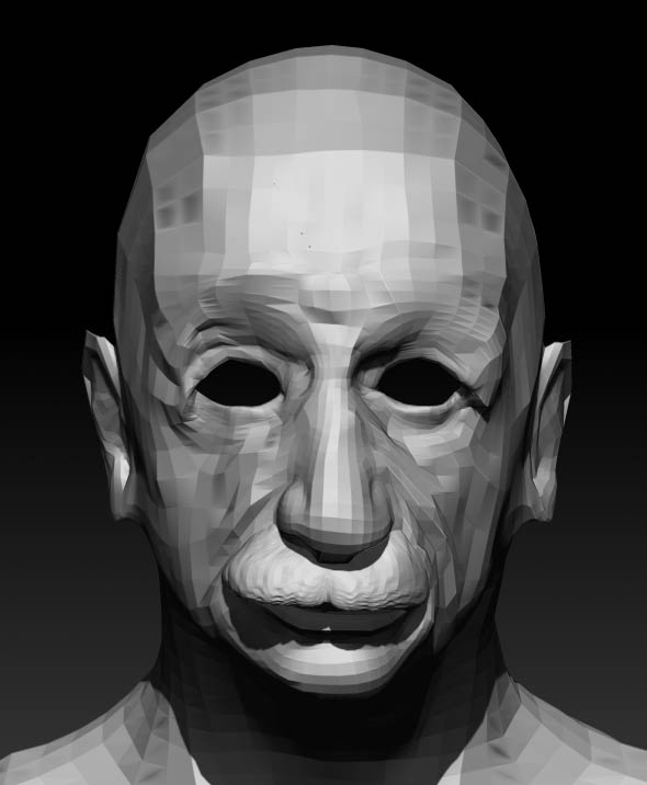 Albert Einstein WIP - ZBrushCentral