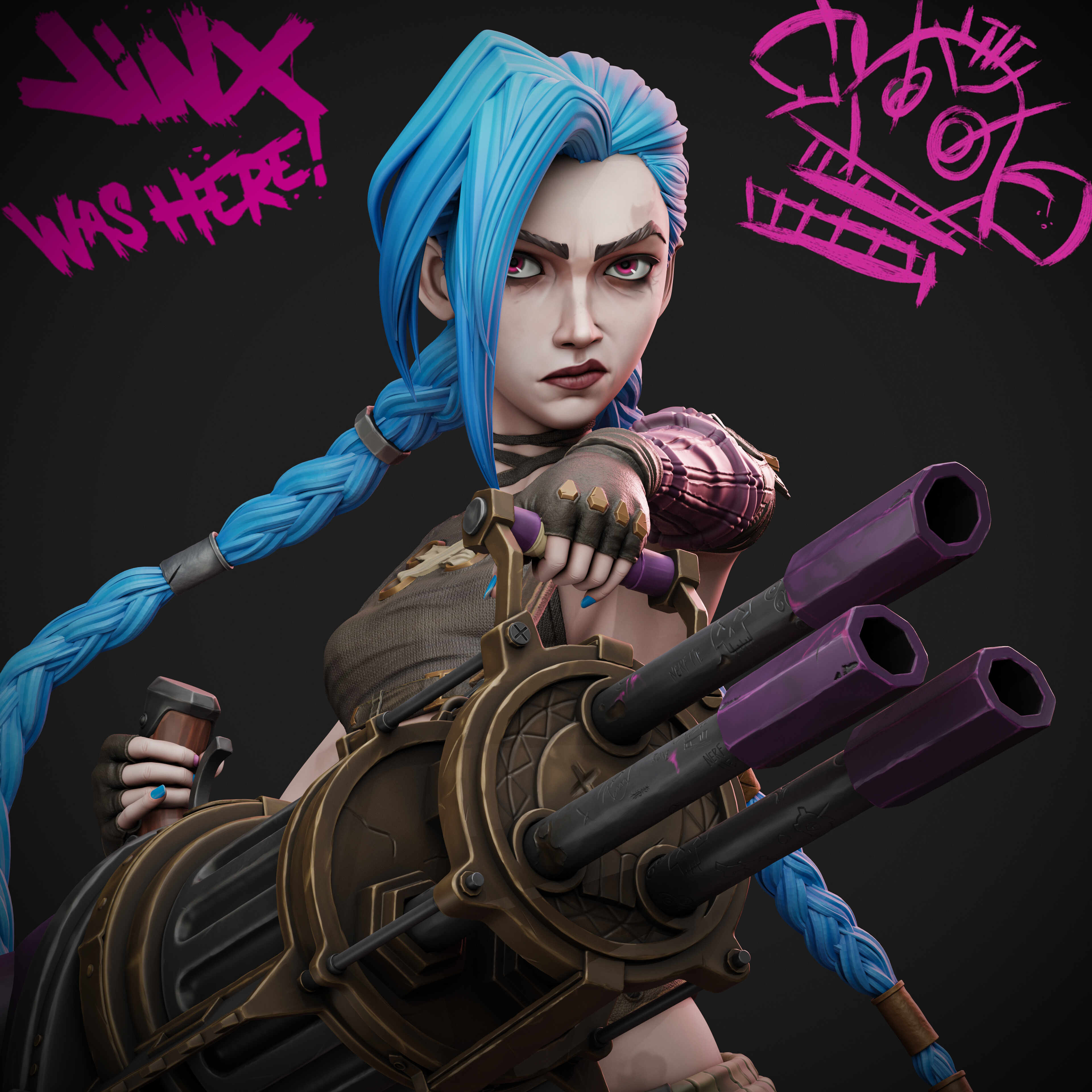 Jinx Arcane Fan Art ZBrushCentral Jinx Arcane Fan Art ZBrushCentral