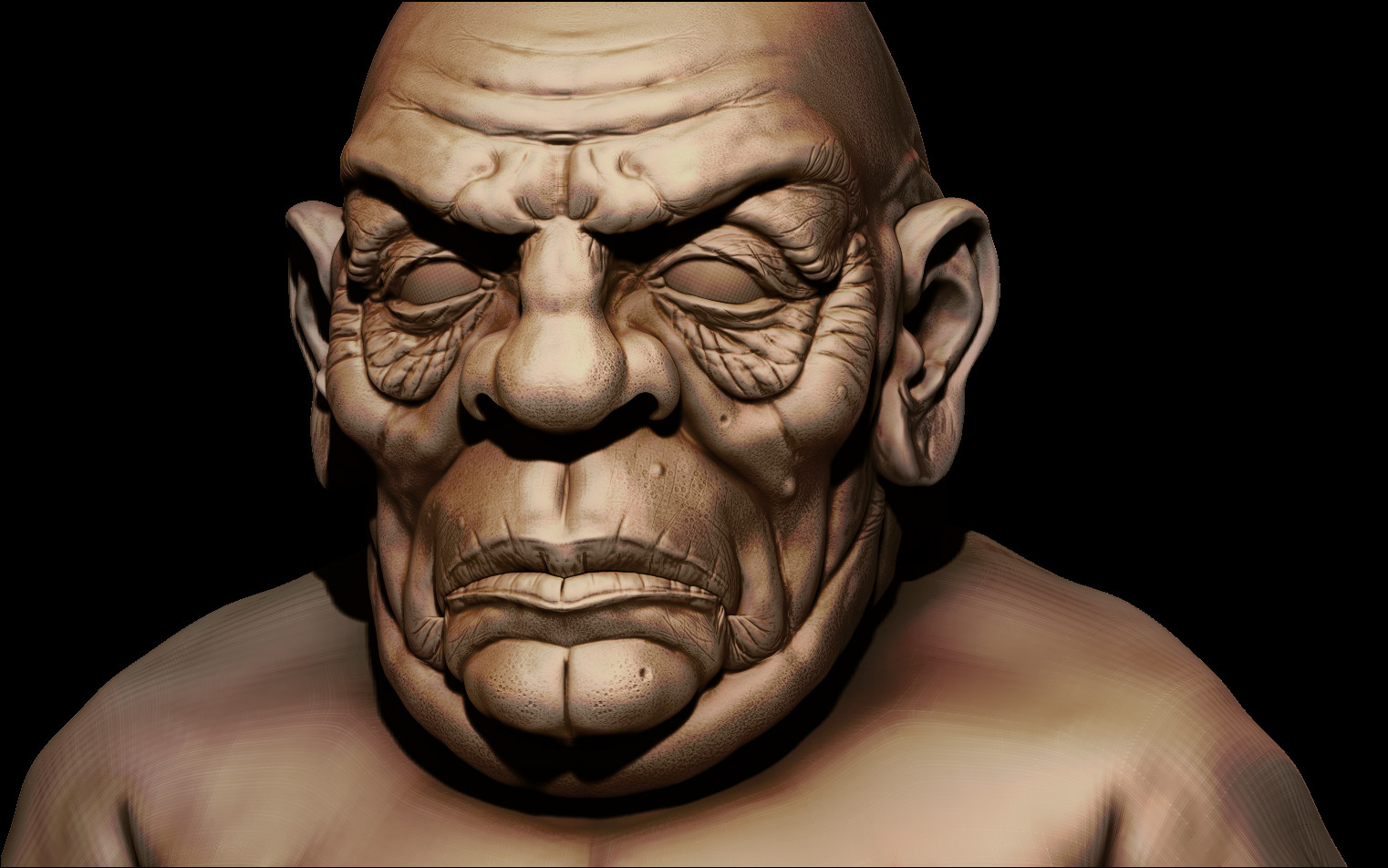 My first sculpt - old man - ZBrushCentral