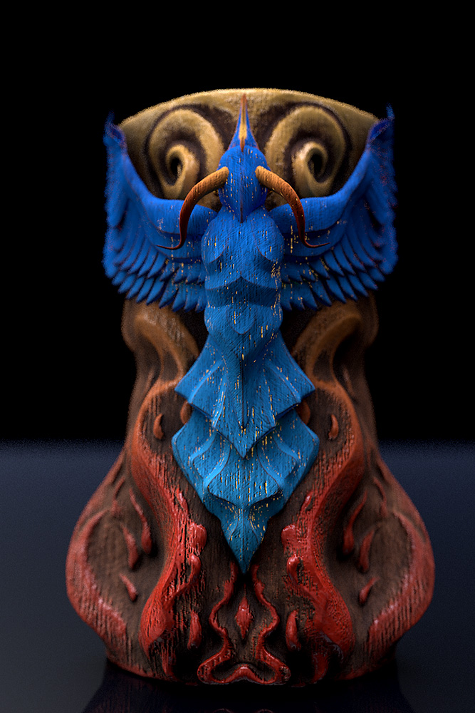 Phoenix Totem - ZBrushCentral