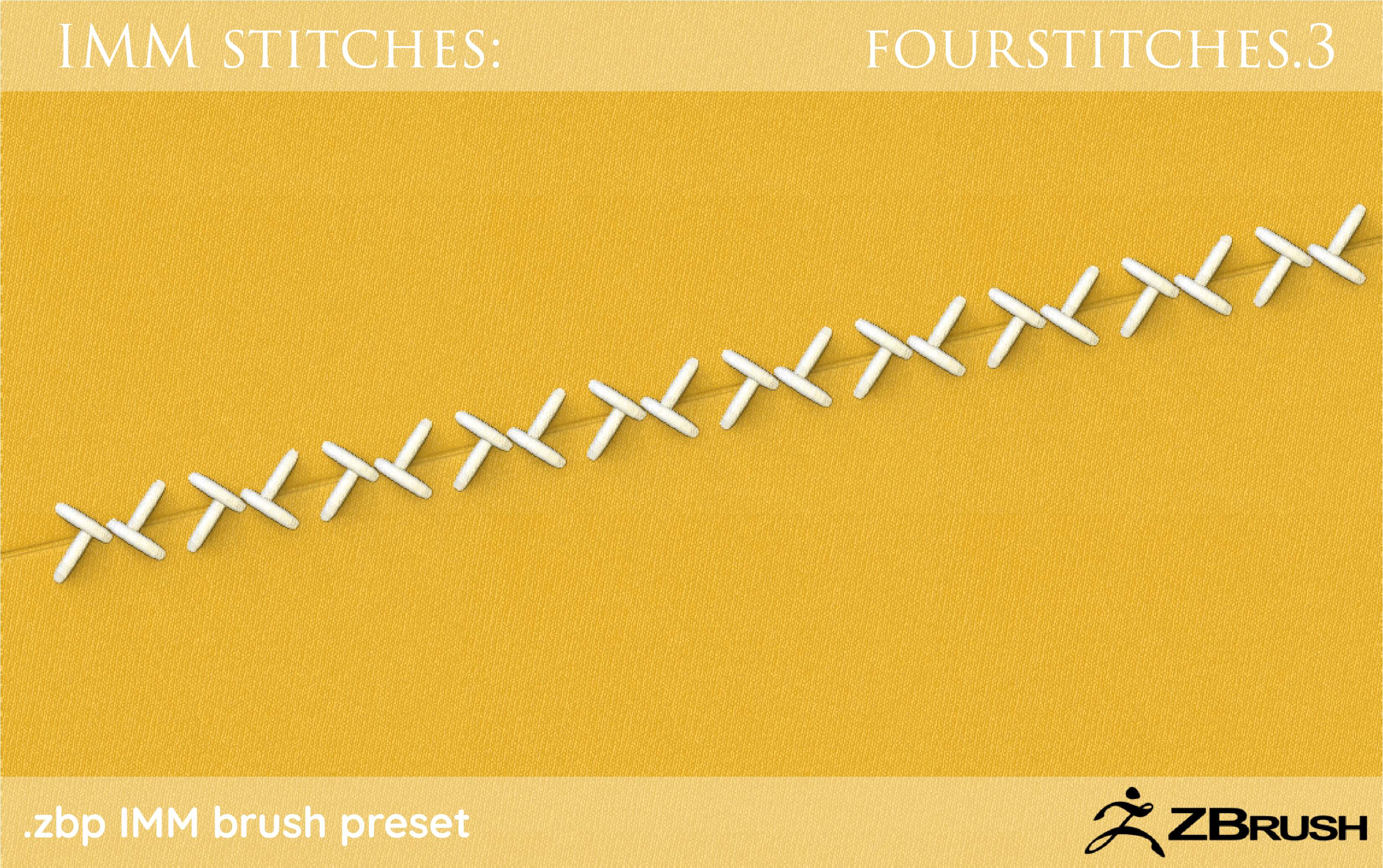 60 IMM stitch brushes - ZBrushCentral