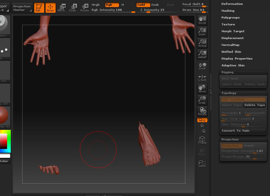 Strange things happening with projection during retopolizing?! - ZBrushCentral