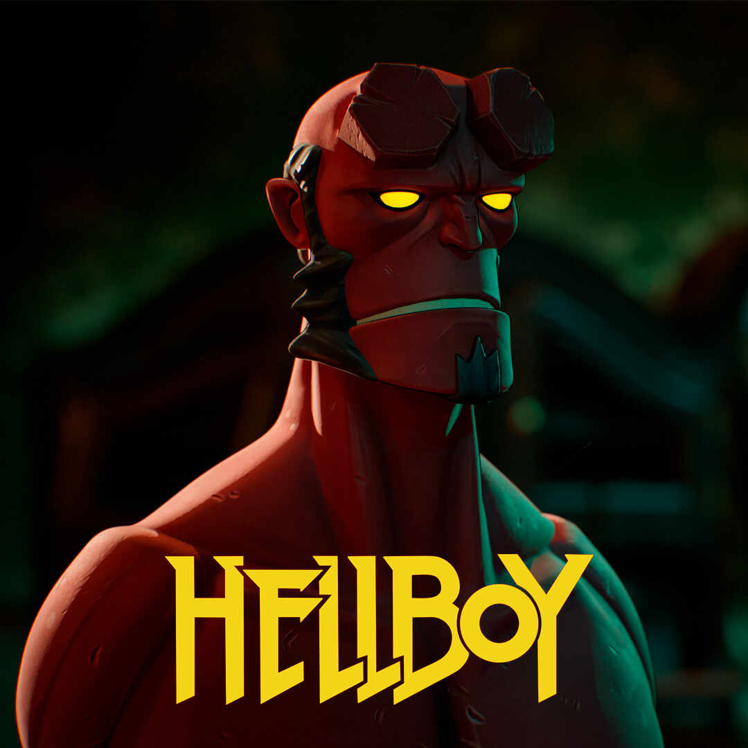 Stylized Hellboy Bust - ZBrushCentral