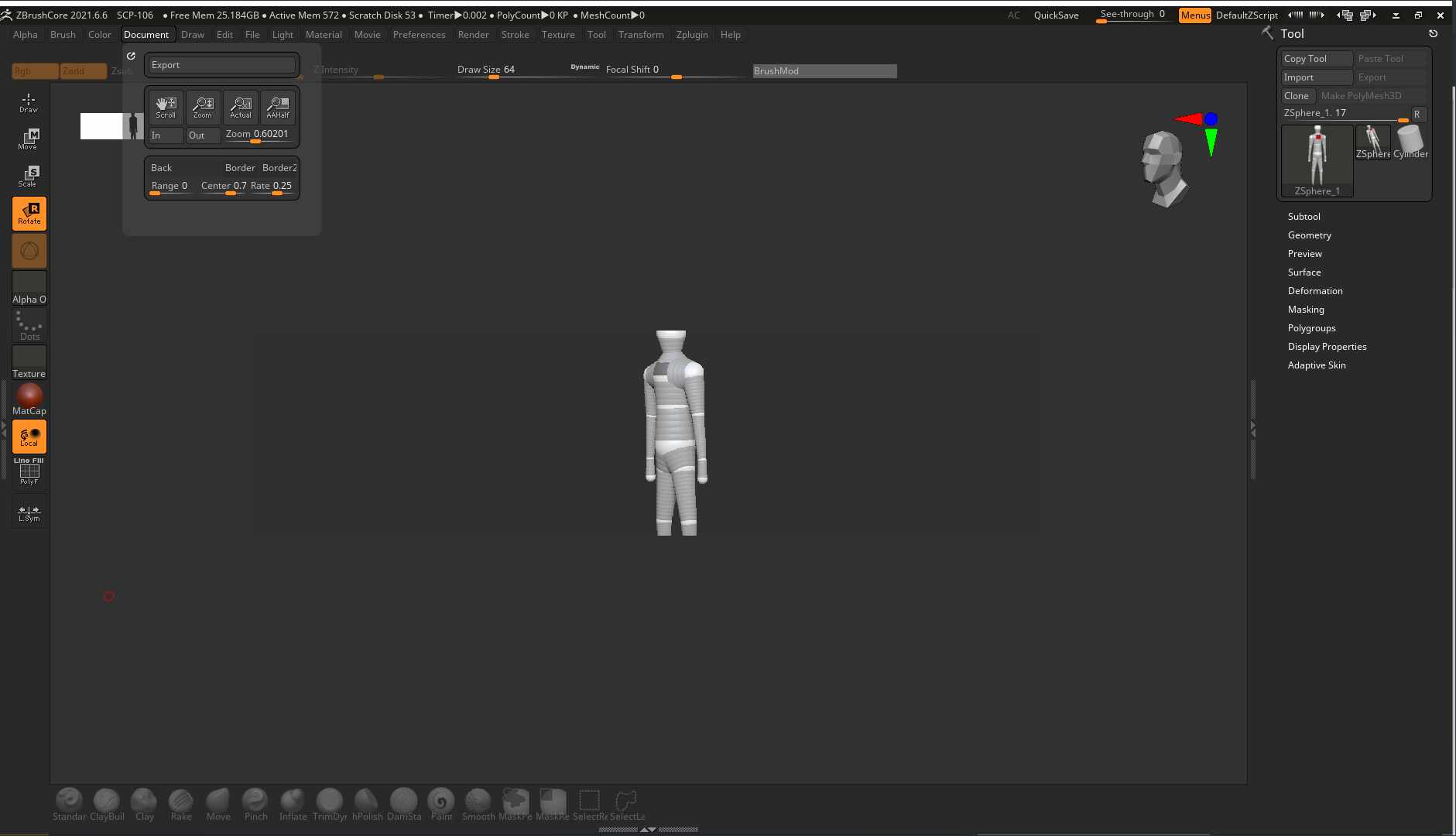 Can't figure out how to resize viewport - ZBrushCentral Can't figure out how to resize viewport - ZBrushCentral