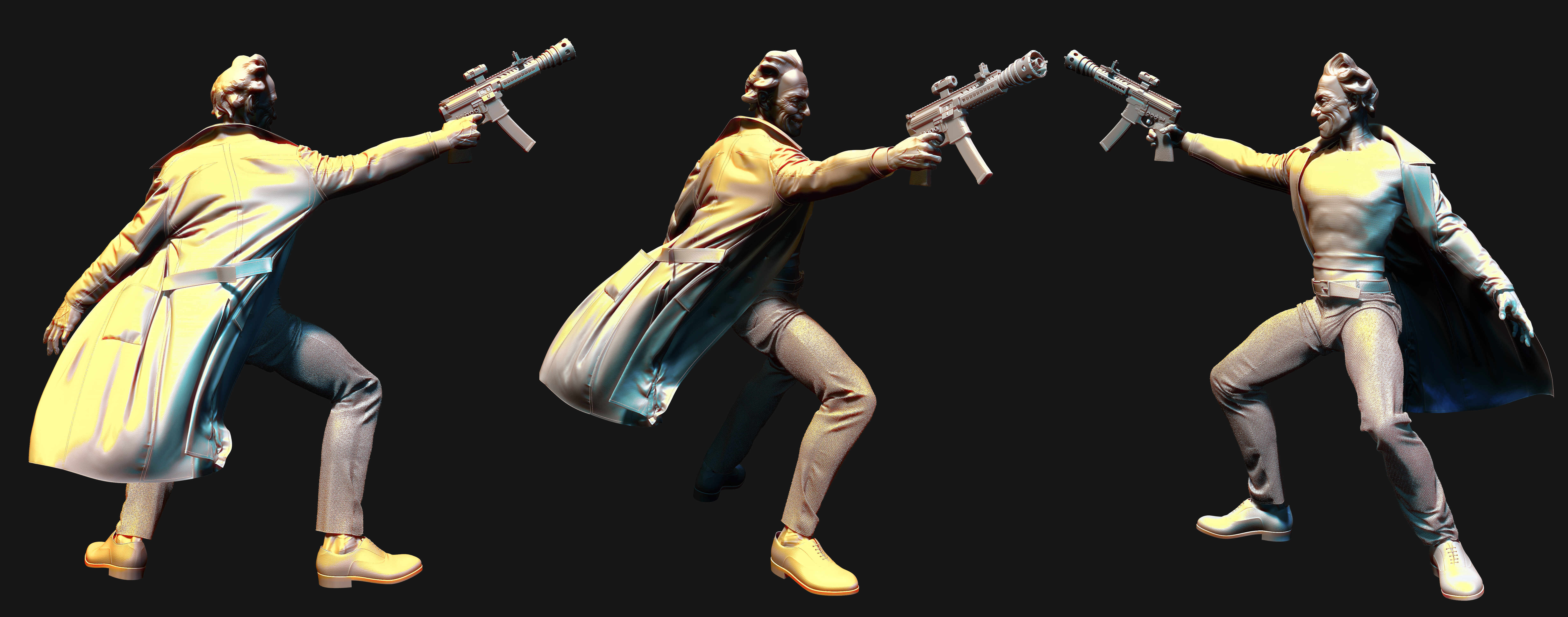 Rick Sanchez - Gunman: an experiment with wind - ZBrushCentral