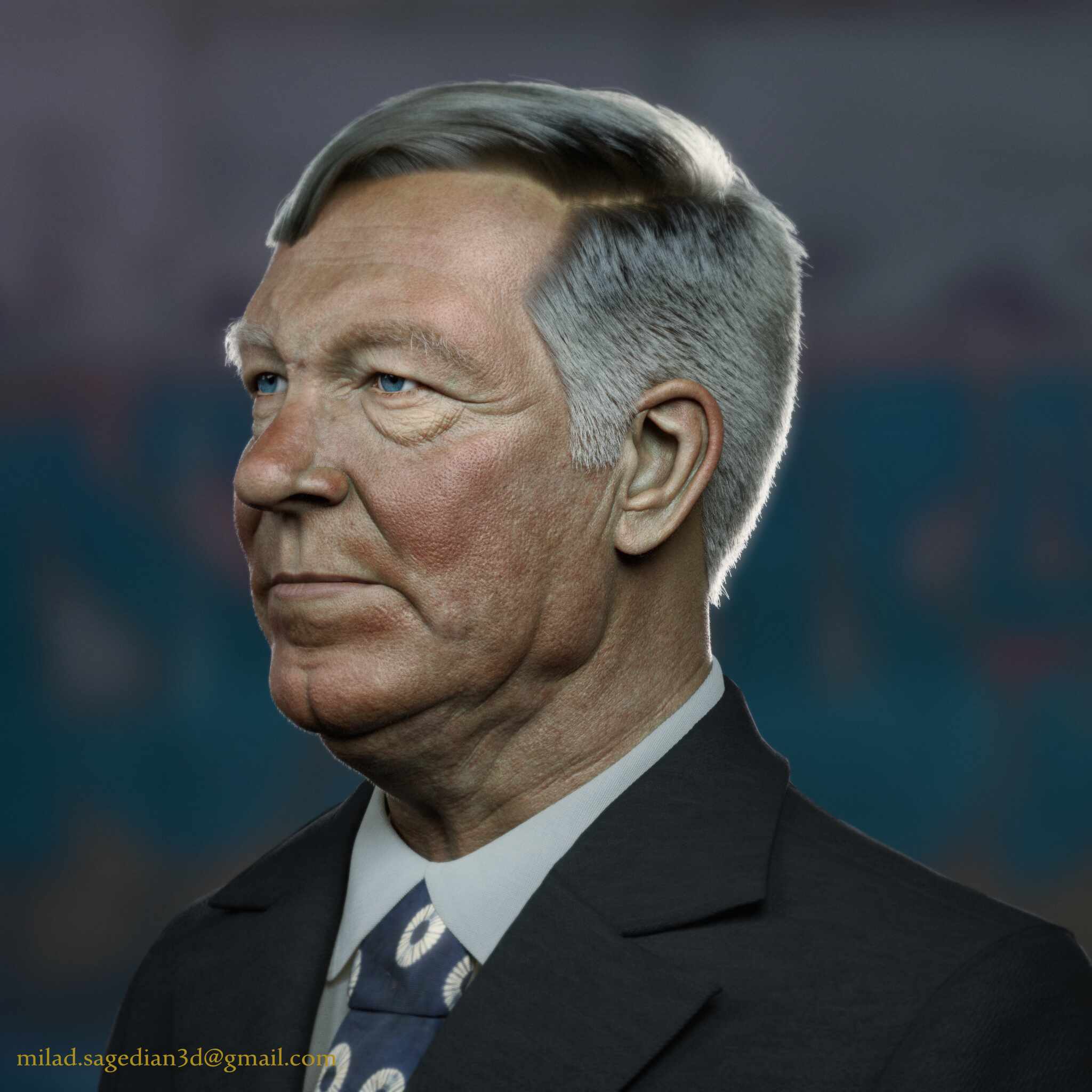Alex Ferguson 3d model - ZBrushCentral
