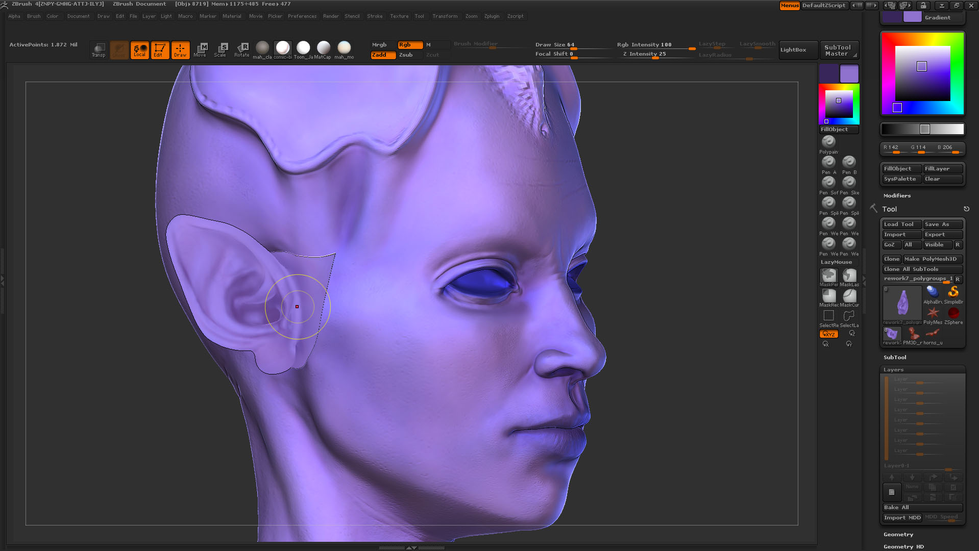 Z4: Layers, Polypaint, HD and Materials Problems - ZBrushCentral