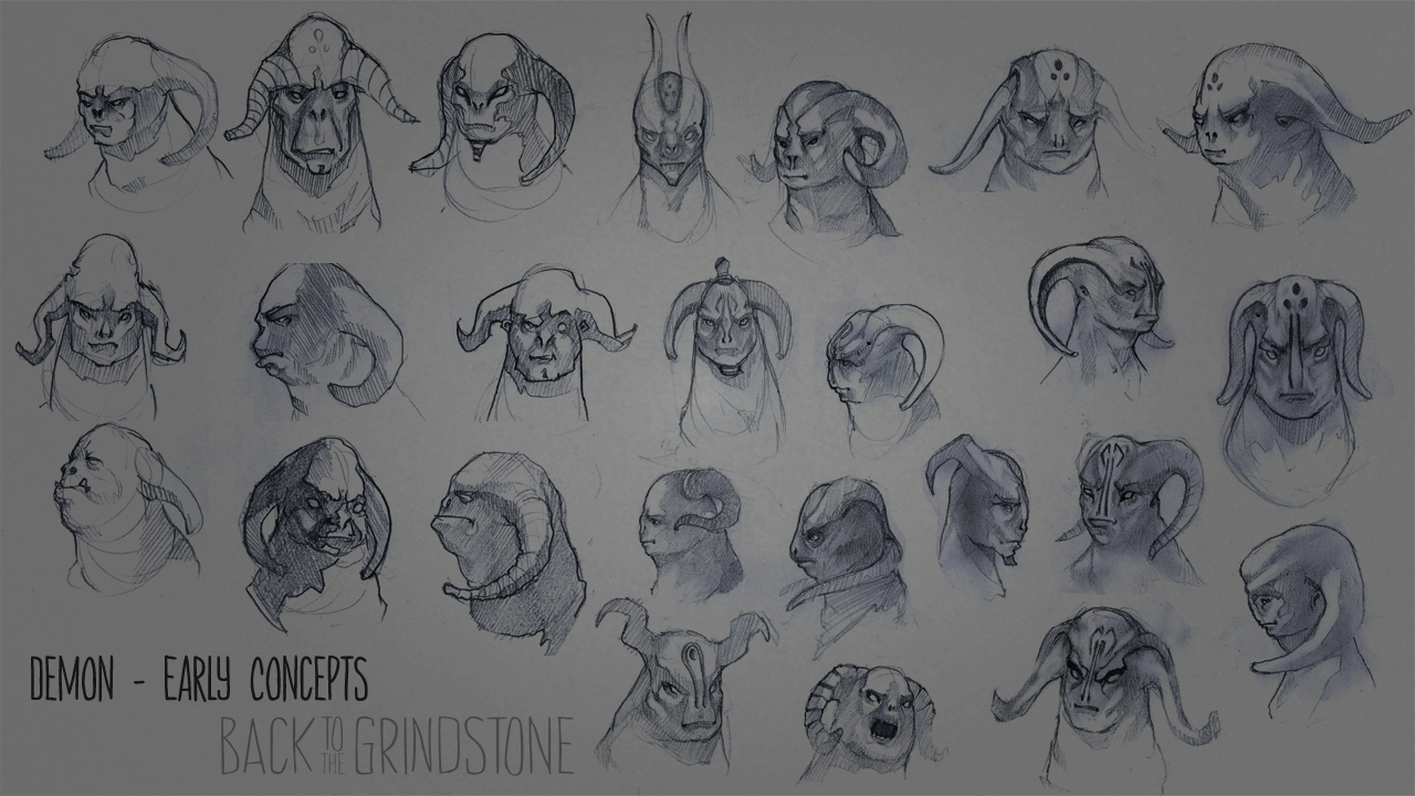 Characters for the animated shortfilm "Back to the Grindstone ...
