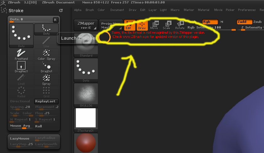 3dsMax8ModifiedE.zmp doesnt work with Current Zmapper! - ZBrushCentral